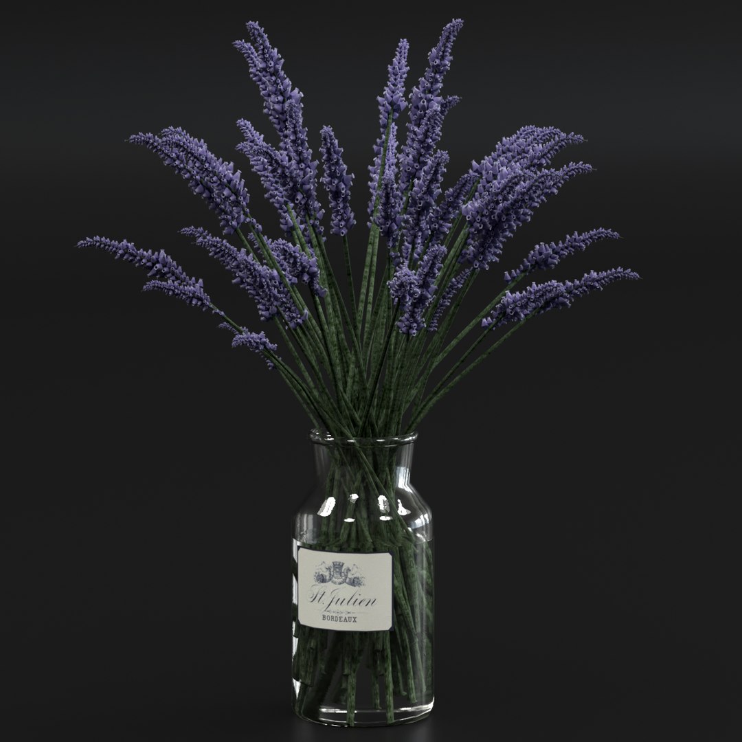 Bouquet Lavender 3D Model - TurboSquid 1642110