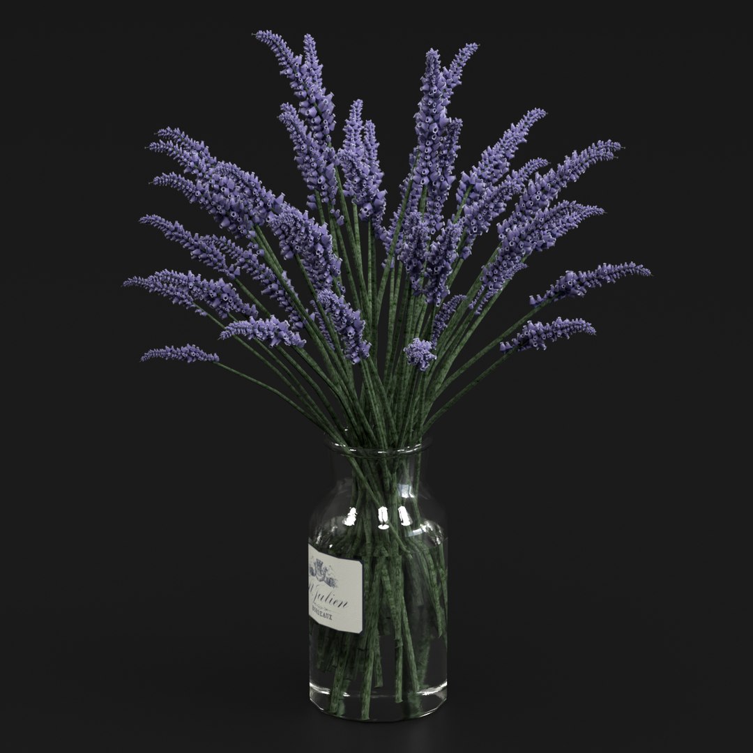Bouquet Lavender 3D Model - TurboSquid 1642110