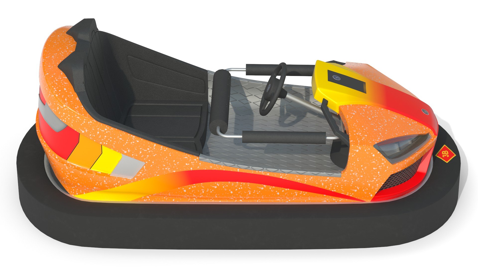 Bumper Car Orange model - TurboSquid 2148927