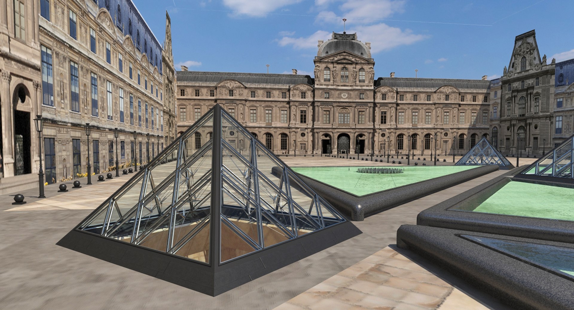 3D Small Glass Pyramid - TurboSquid 1271770