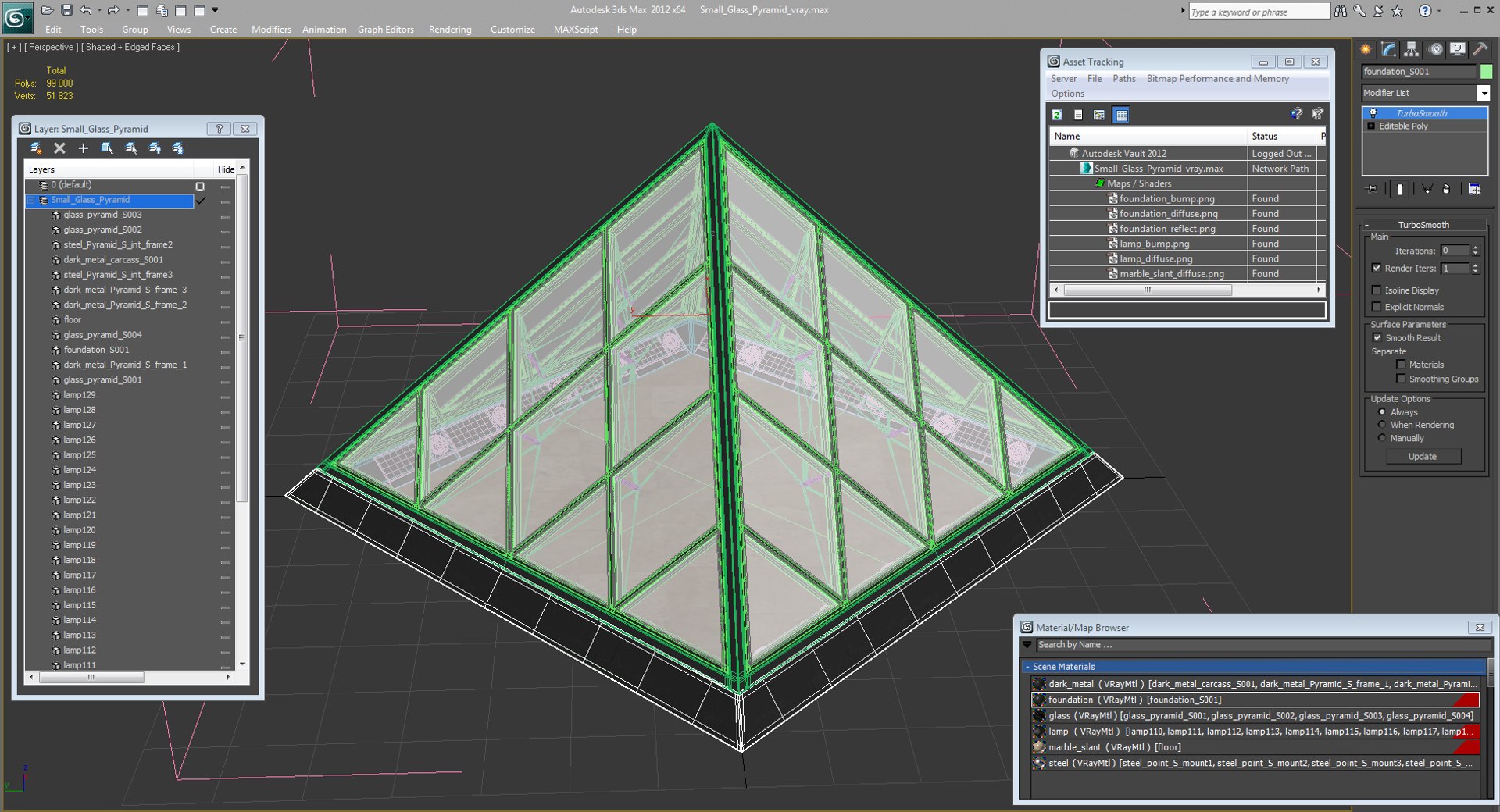 3D Small Glass Pyramid - TurboSquid 1271770