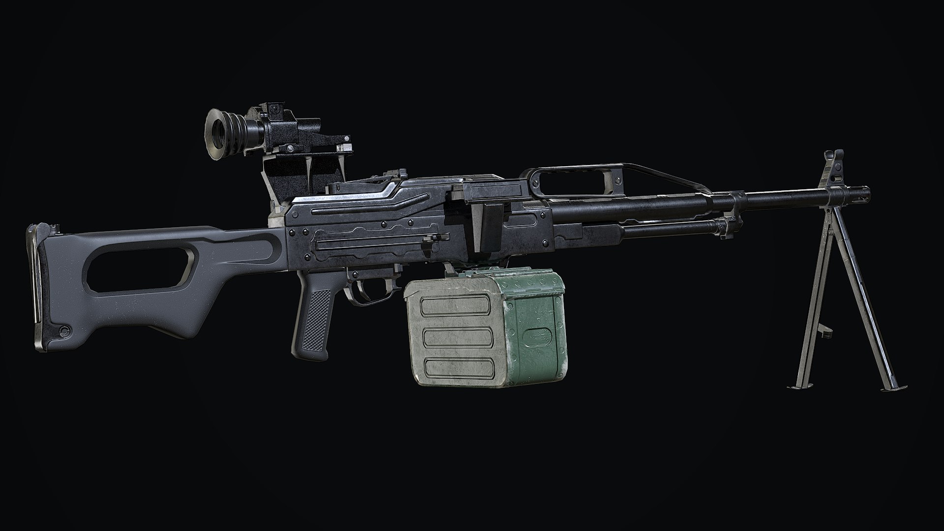 Russian Machine Gun 3D - TurboSquid 1695954