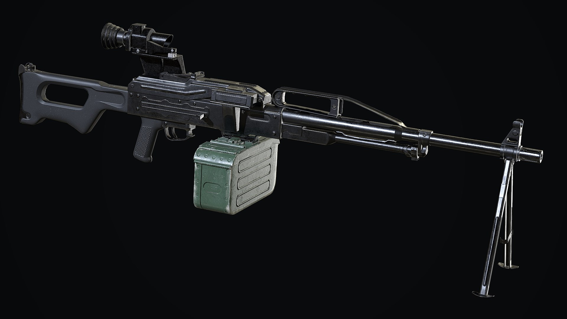 Russian Machine Gun 3D - TurboSquid 1695954