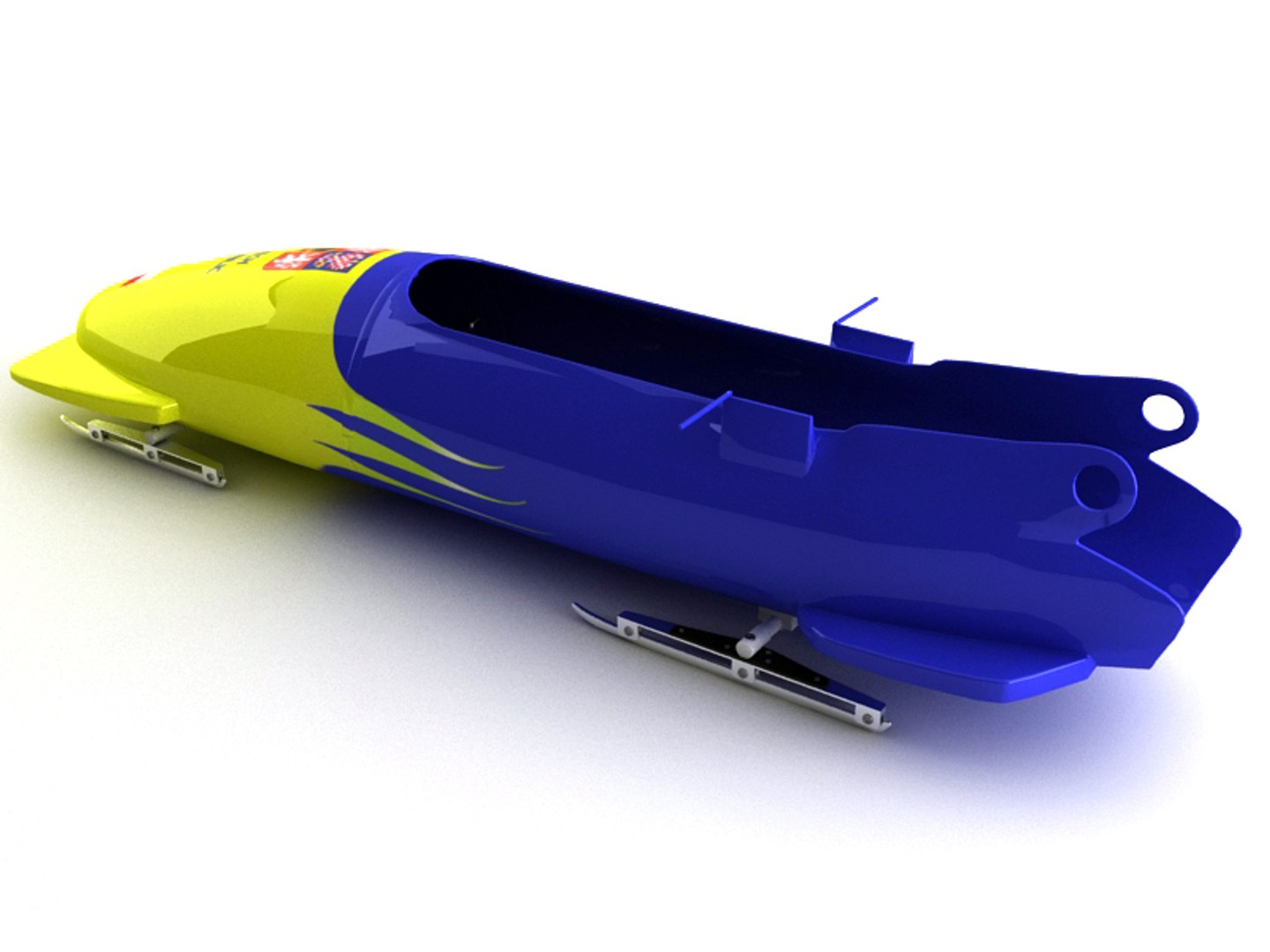 3d Bobsleigh Sled - Czech Model