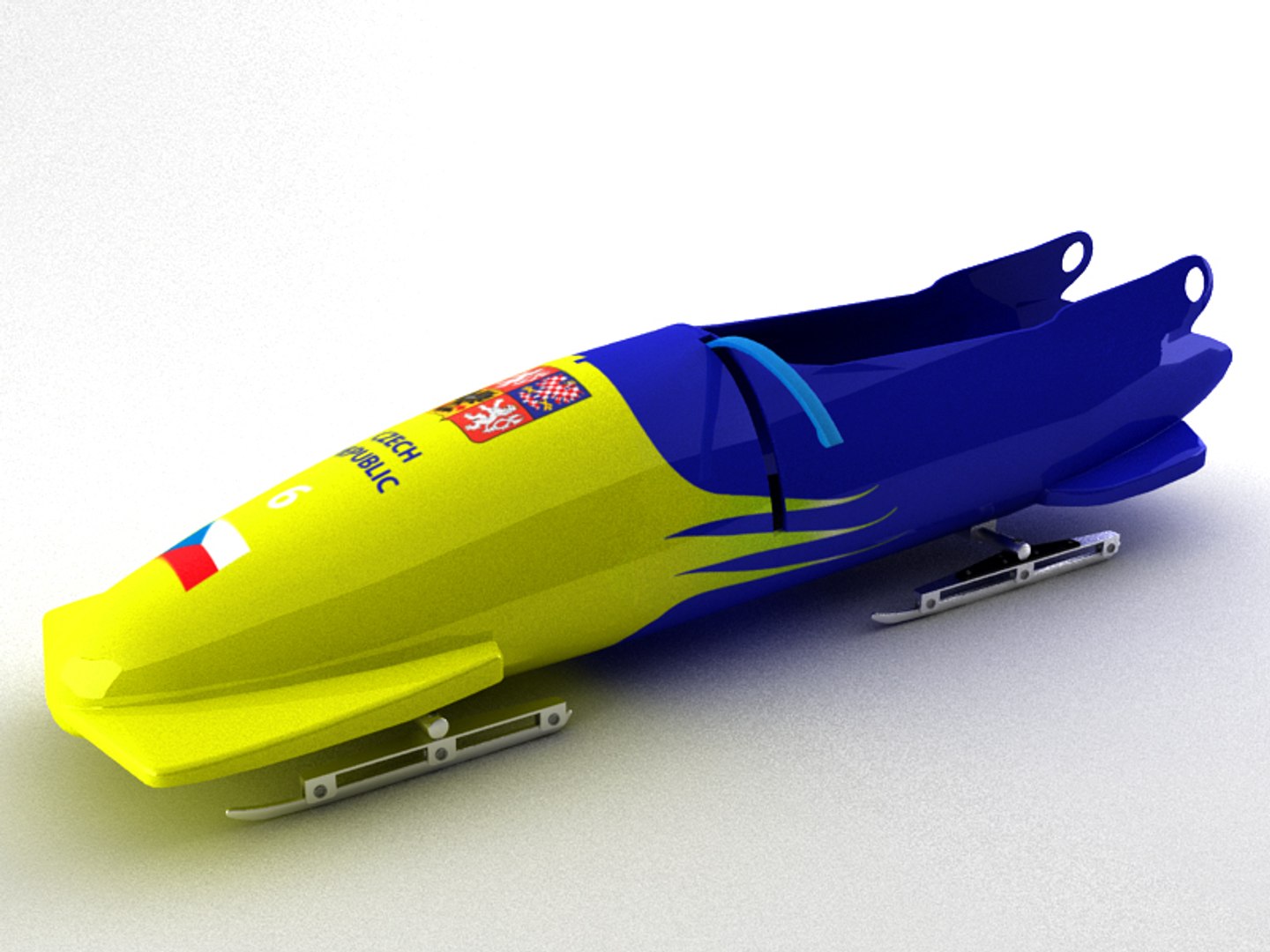 3d Bobsleigh Sled - Czech Model
