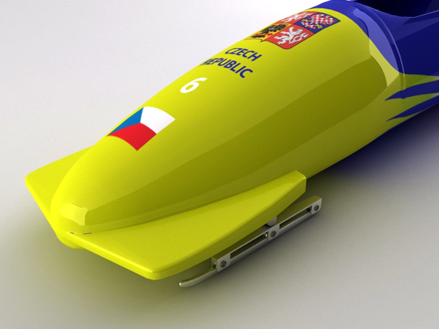 3d Bobsleigh Sled - Czech Model