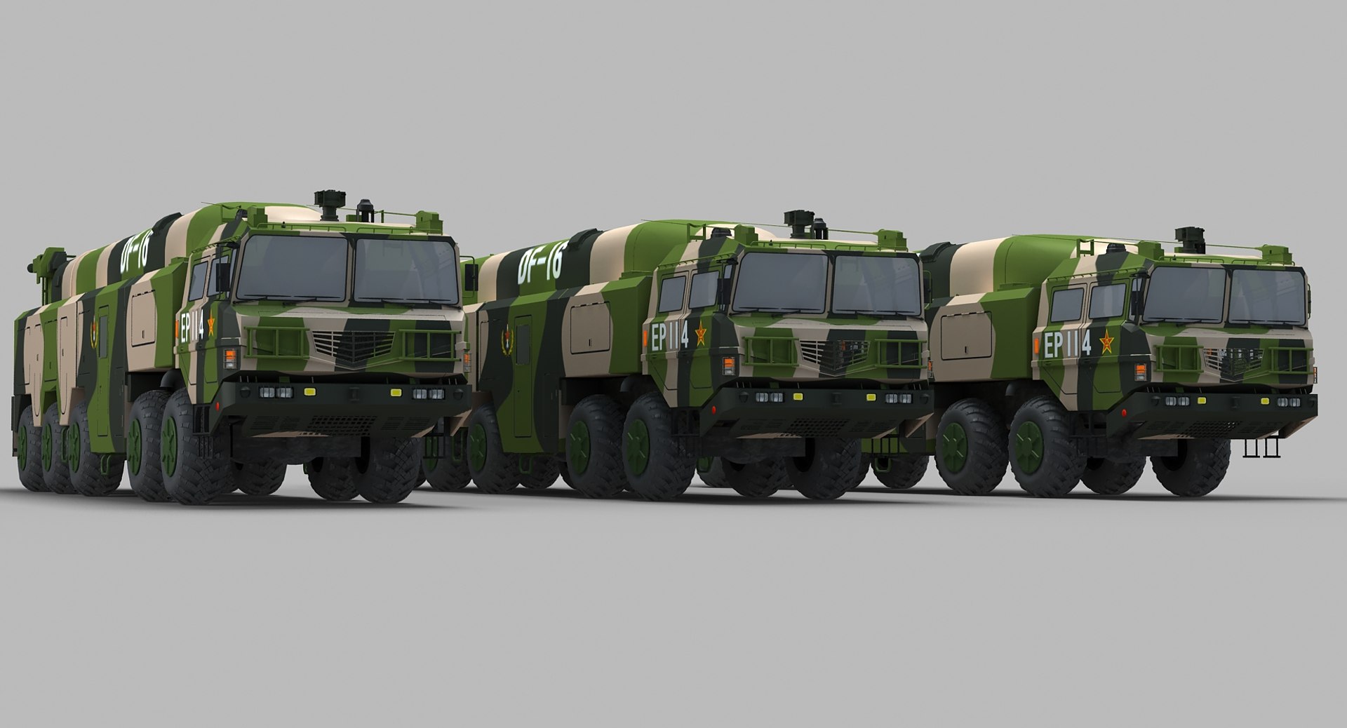 Chinese Df-16 Missile 3D Model - TurboSquid 1387486