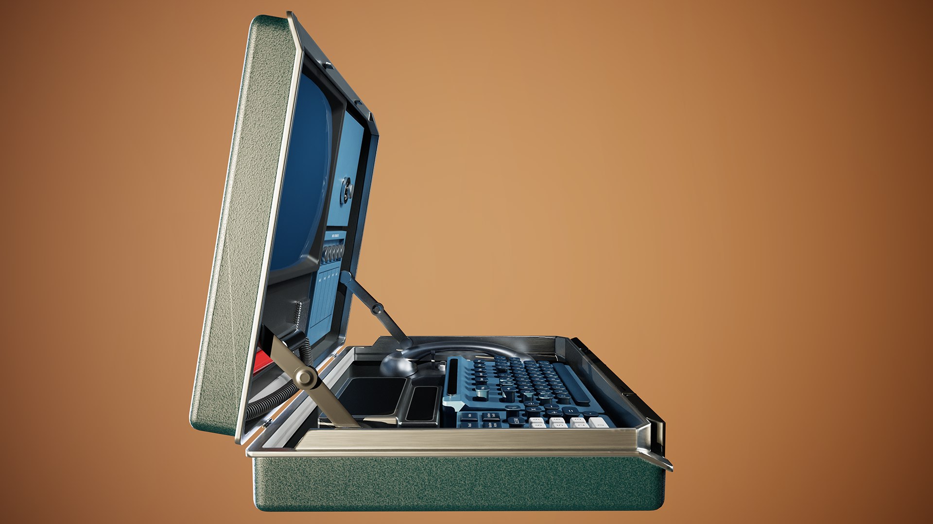 3D Retro Futuristic Briefcase Computer - TurboSquid 2102077