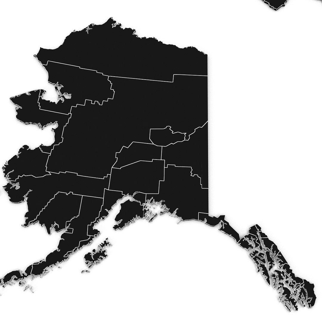 3d Model Of United States Counties