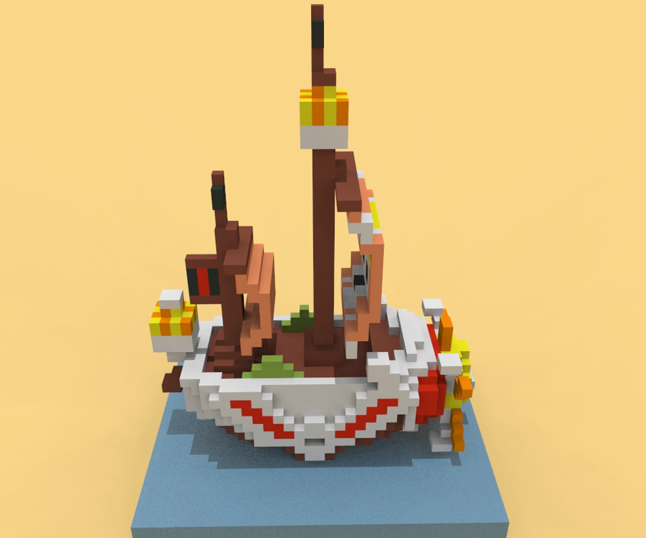 Nanoblock Thousand Sunny Model - TurboSquid 1262032