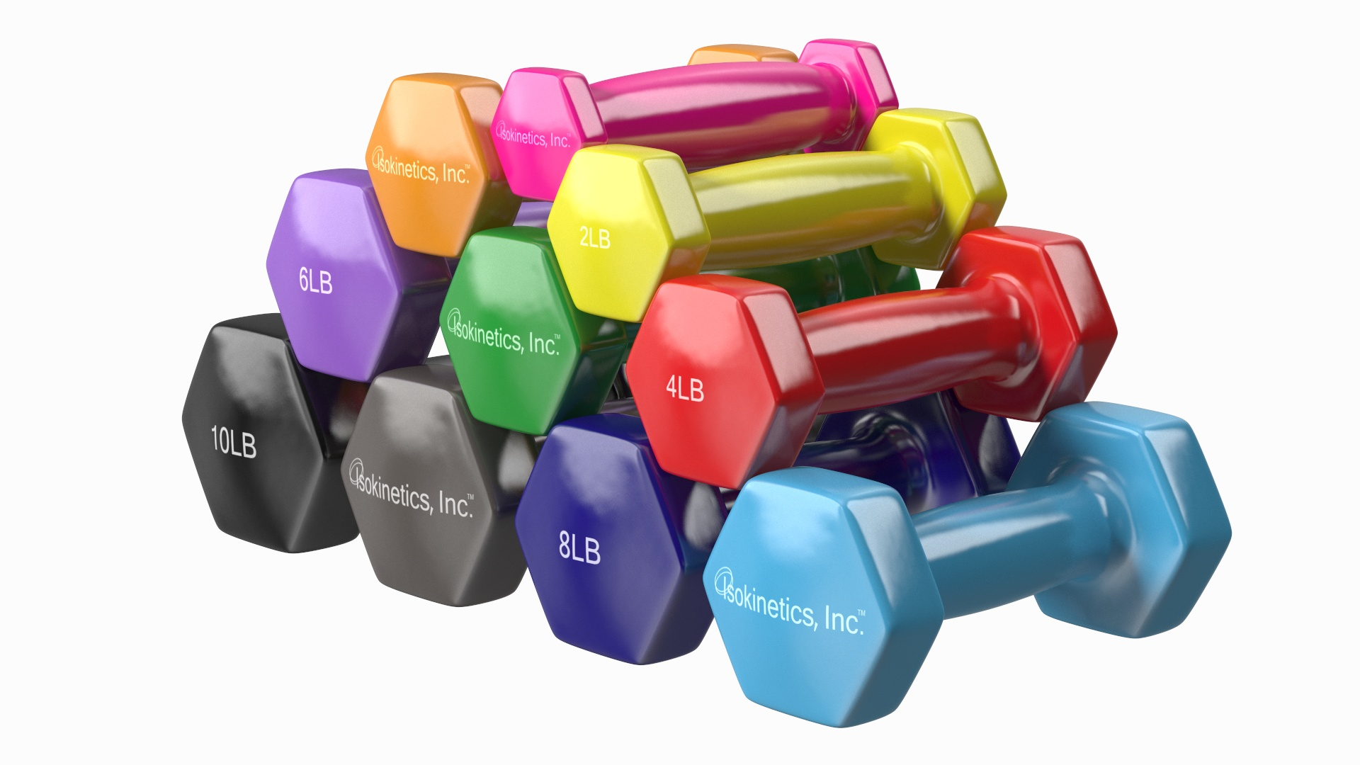 3D Vinyl Dumbbell Set - TurboSquid 2136181