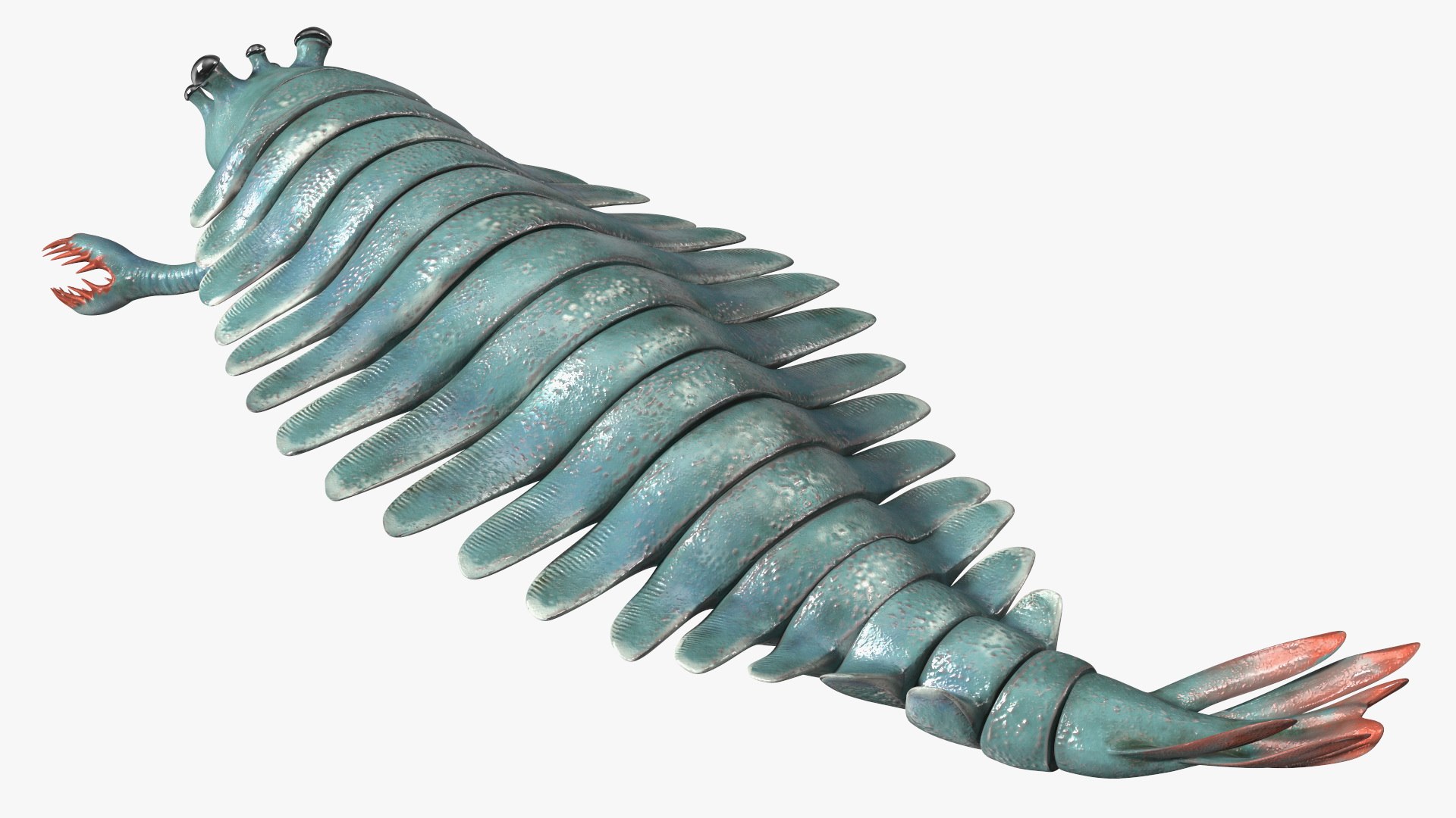 Green Opabinia Swimming 3D - TurboSquid 2178506