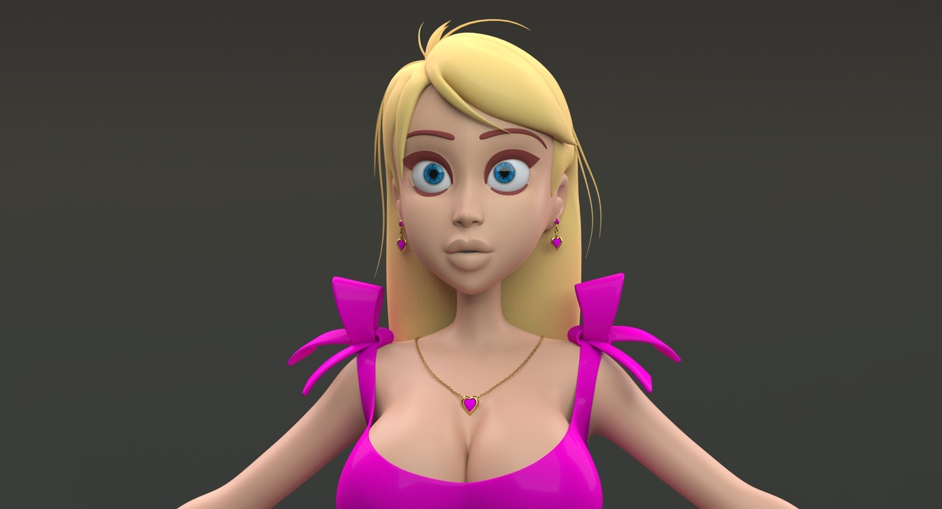 3d Model Cartoon Female Sexy