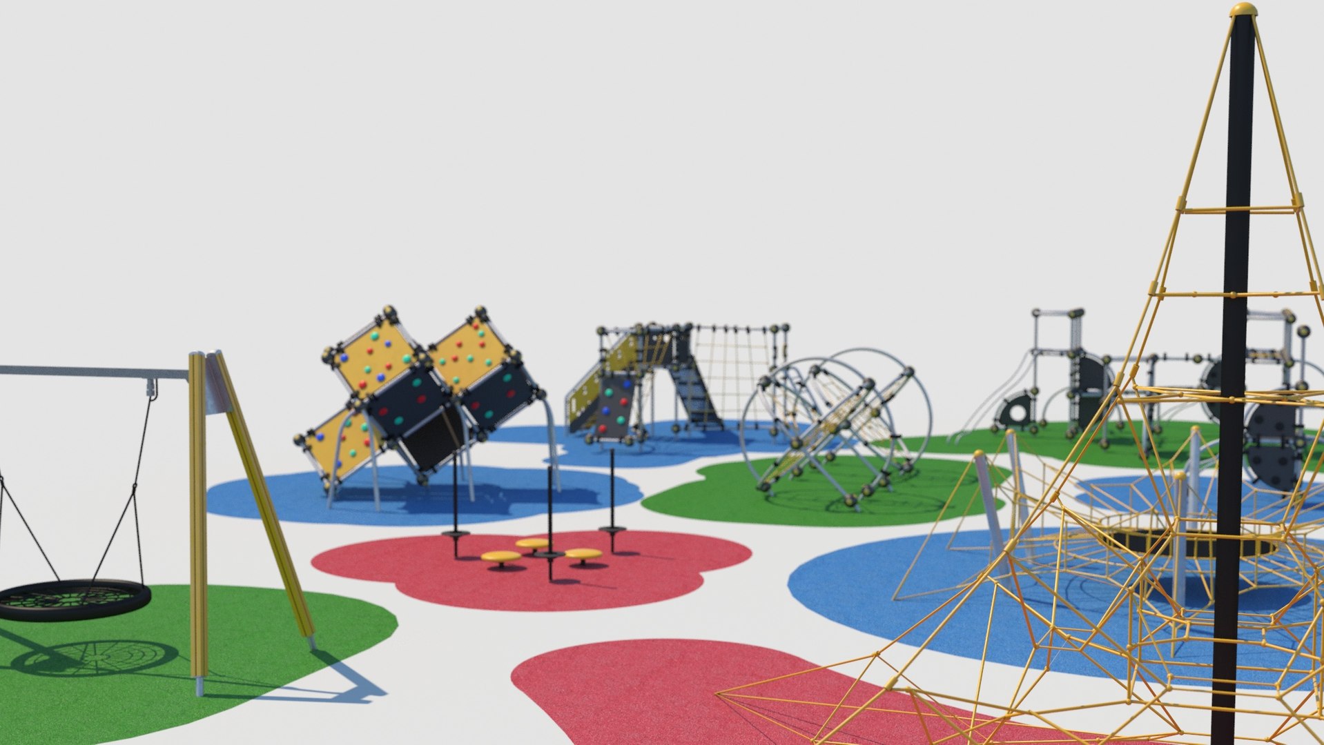 Modern Children Playground 3D Model - TurboSquid 1204376
