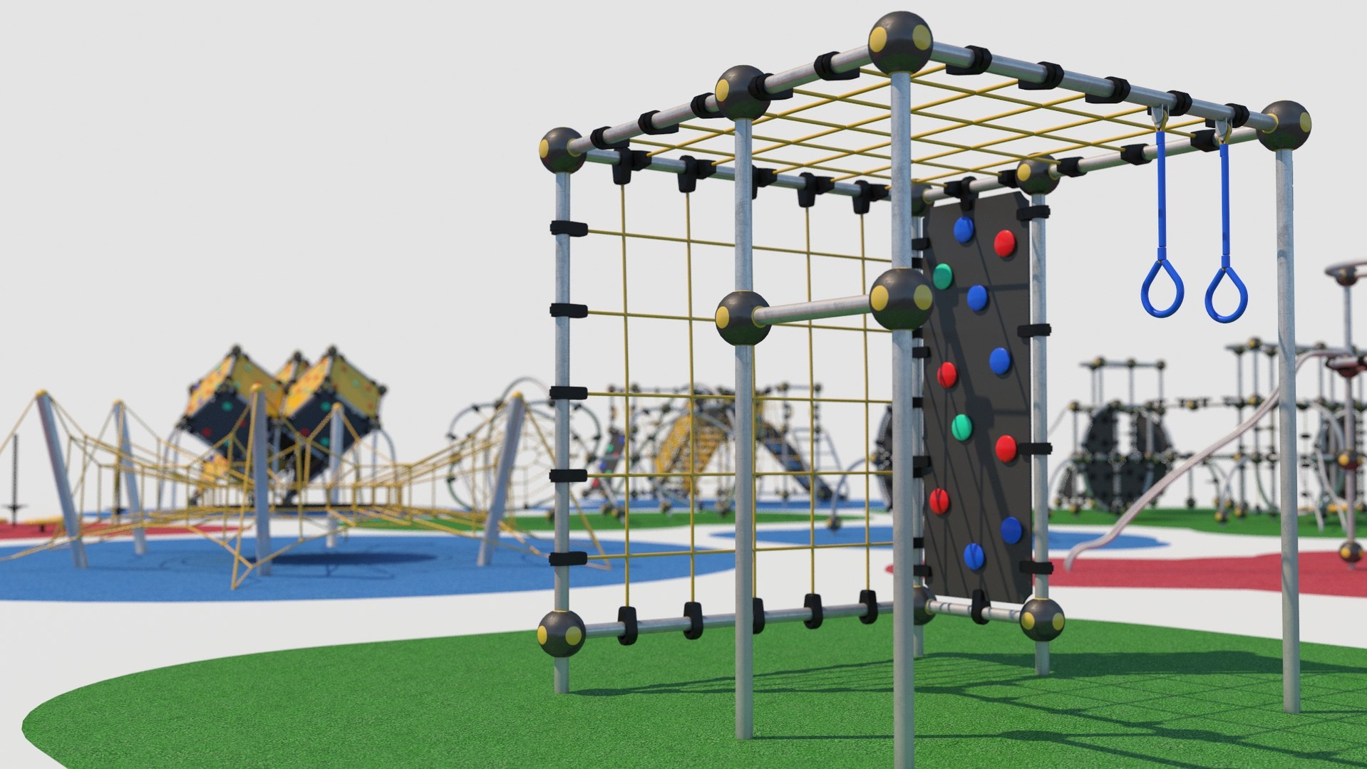 Modern Children Playground 3D Model - TurboSquid 1204376