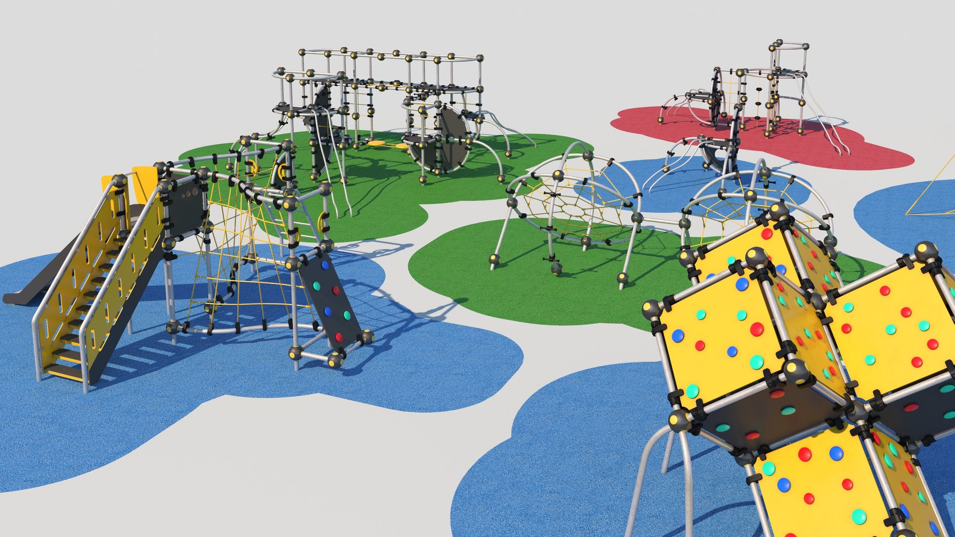Modern Children Playground 3D Model - TurboSquid 1204376