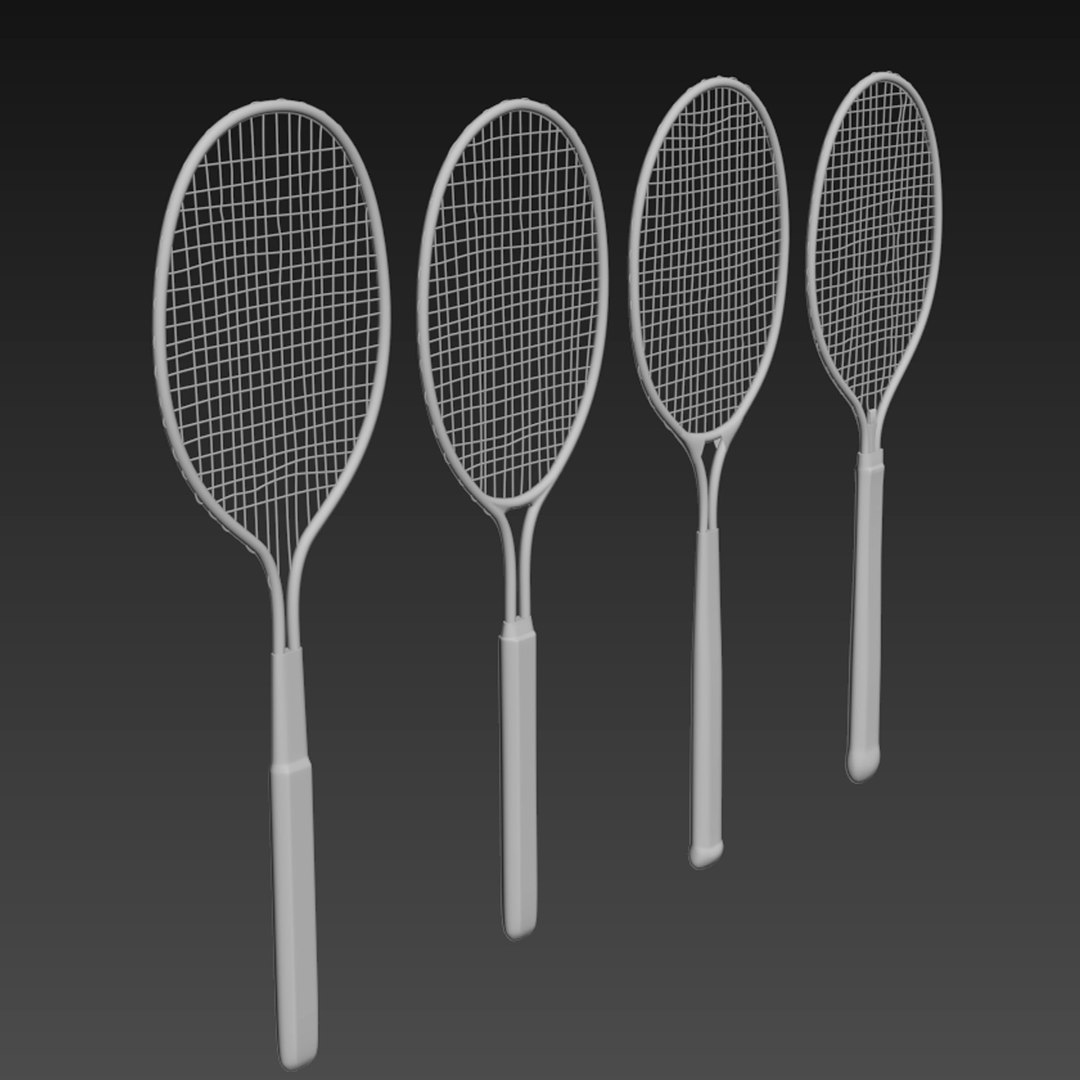 3D Dayton Metal Tennis Rackets Model - TurboSquid 1379866