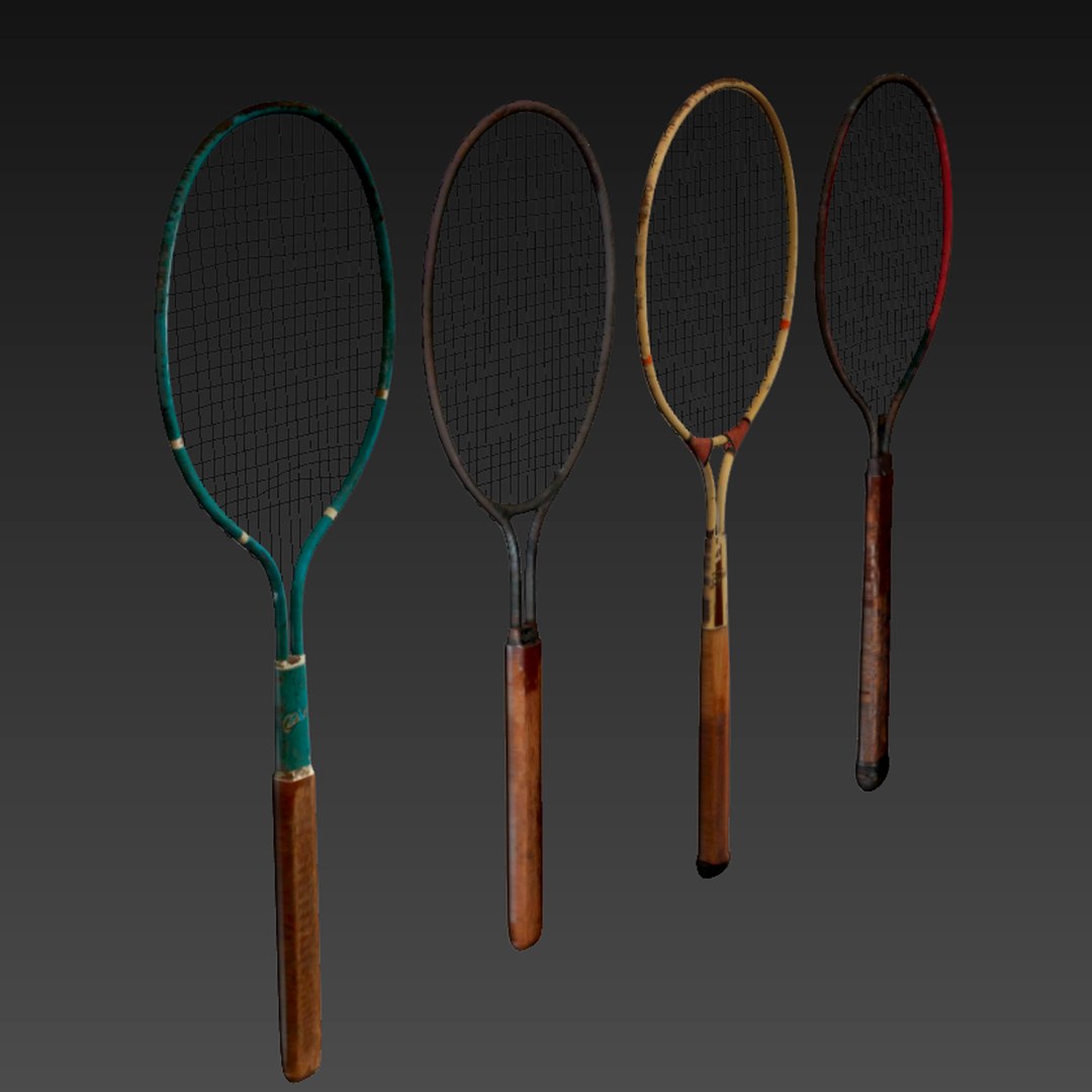 3D Dayton Metal Tennis Rackets Model - TurboSquid 1379866