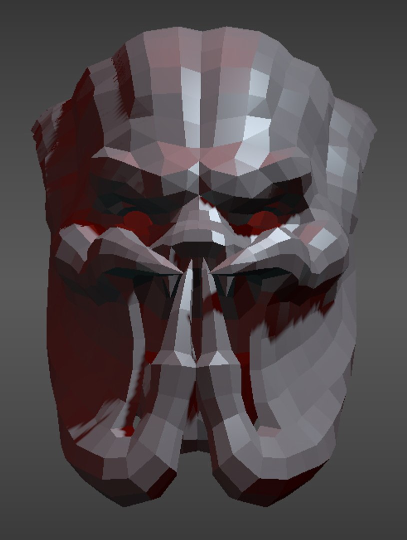 3D Predator Head Pepakura Model - TurboSquid 1193724