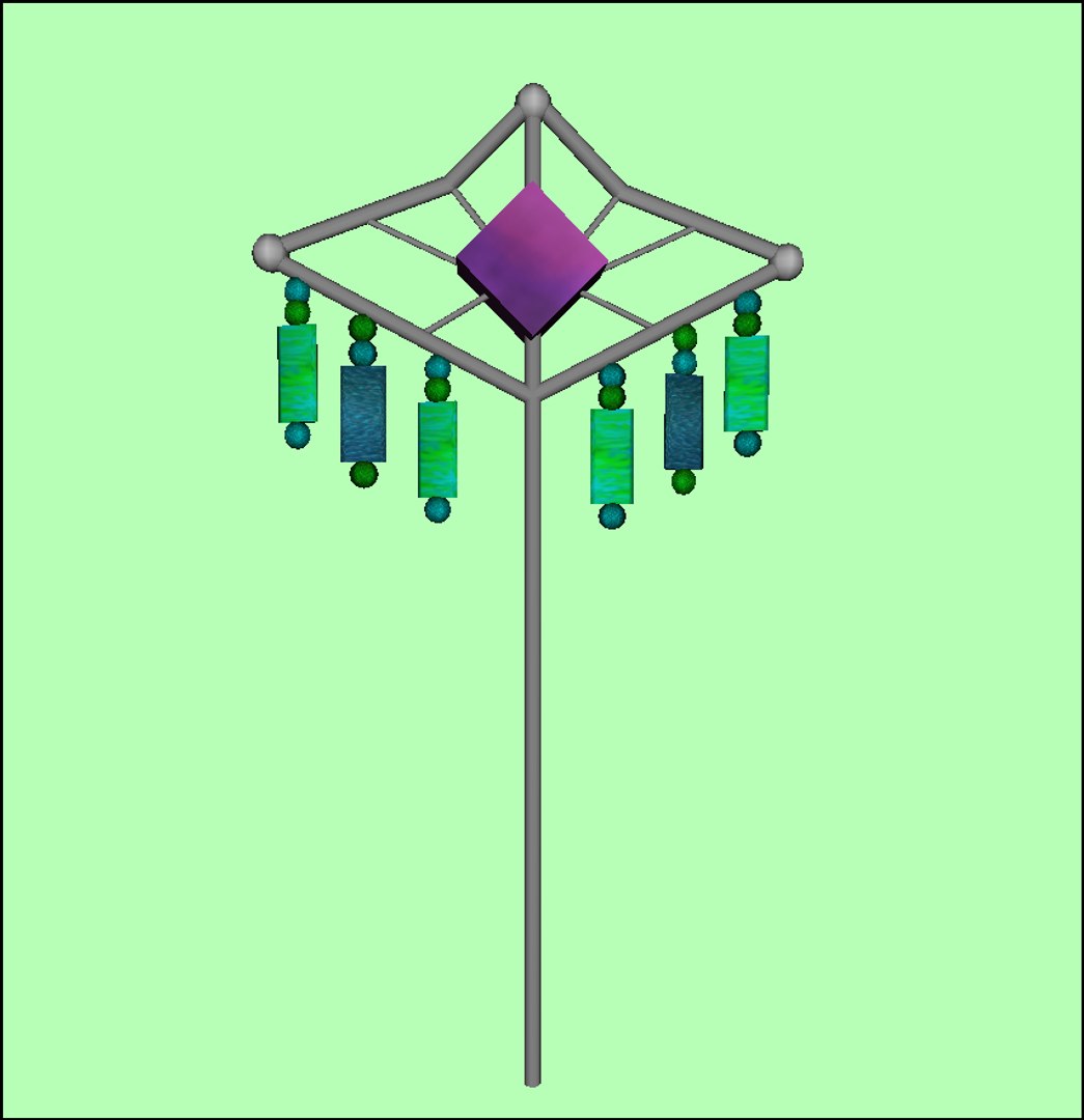 3d Model Garden Stake