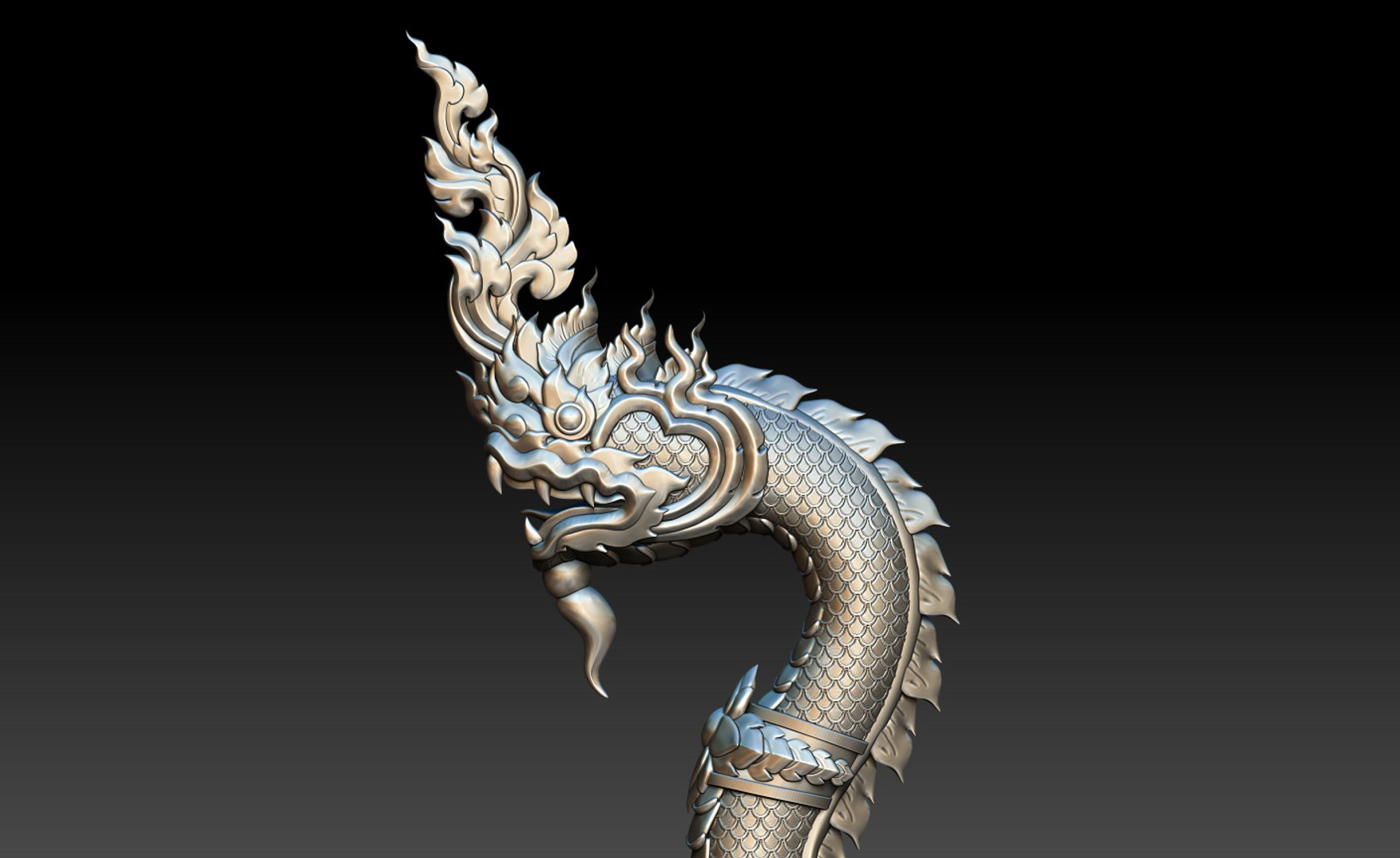 3D Thai Naga Rigging Model - TurboSquid 1308240