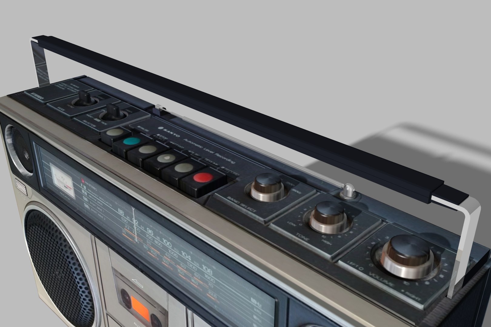 3D Vintage Sanyo 80s Model - TurboSquid 1489560