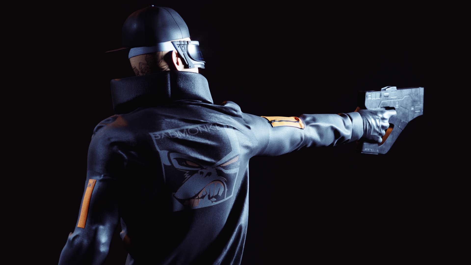 Futuristic Cyberpunk Assassin Character 3D Model - TurboSquid 1581830