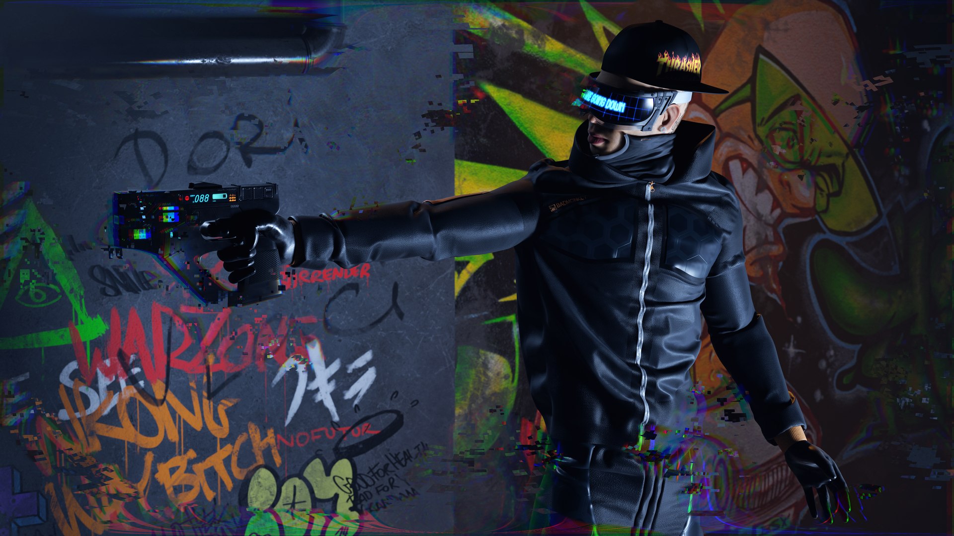Futuristic Cyberpunk Assassin Character 3D Model - TurboSquid 1581830