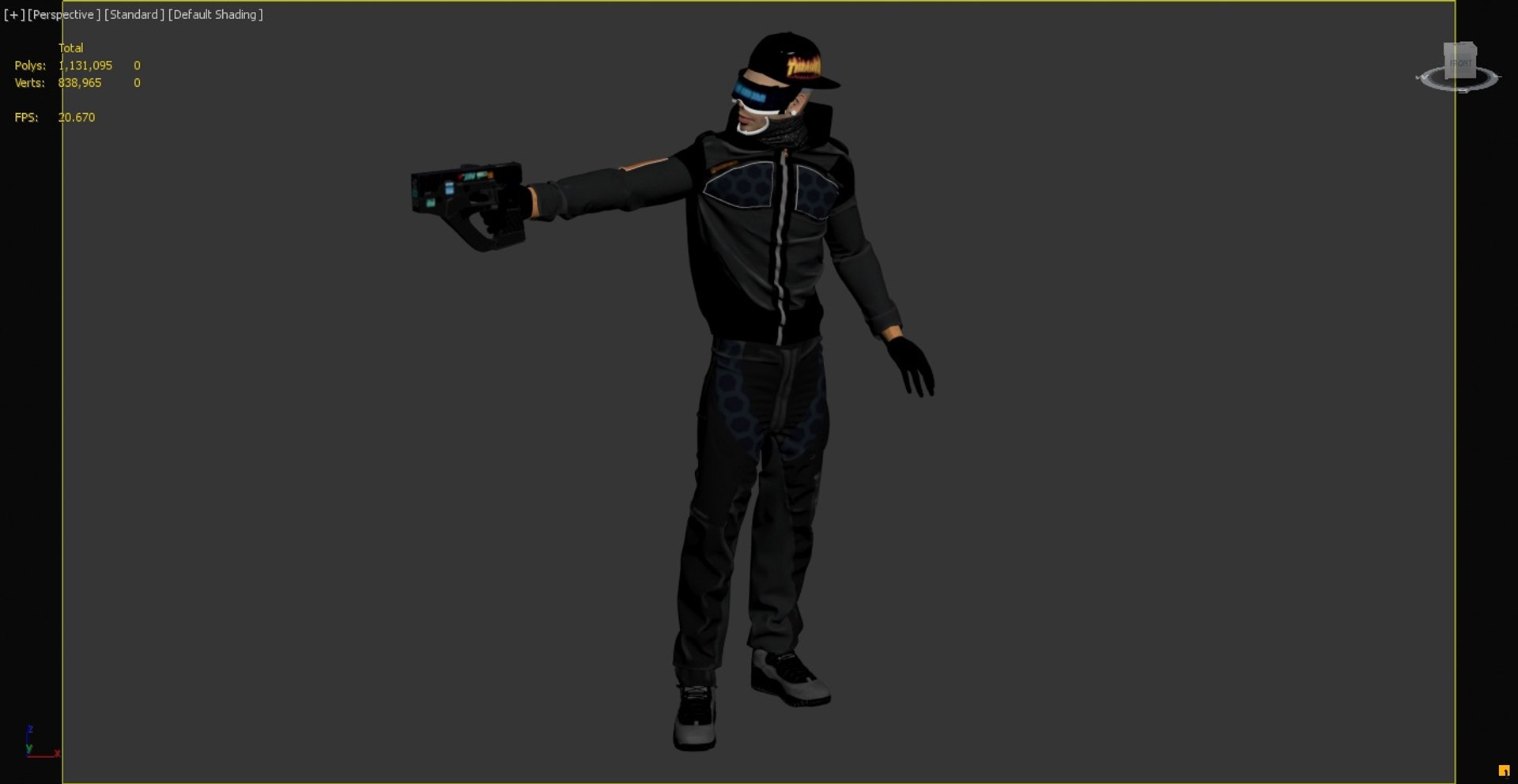 Futuristic Cyberpunk Assassin Character 3D Model - TurboSquid 1581830