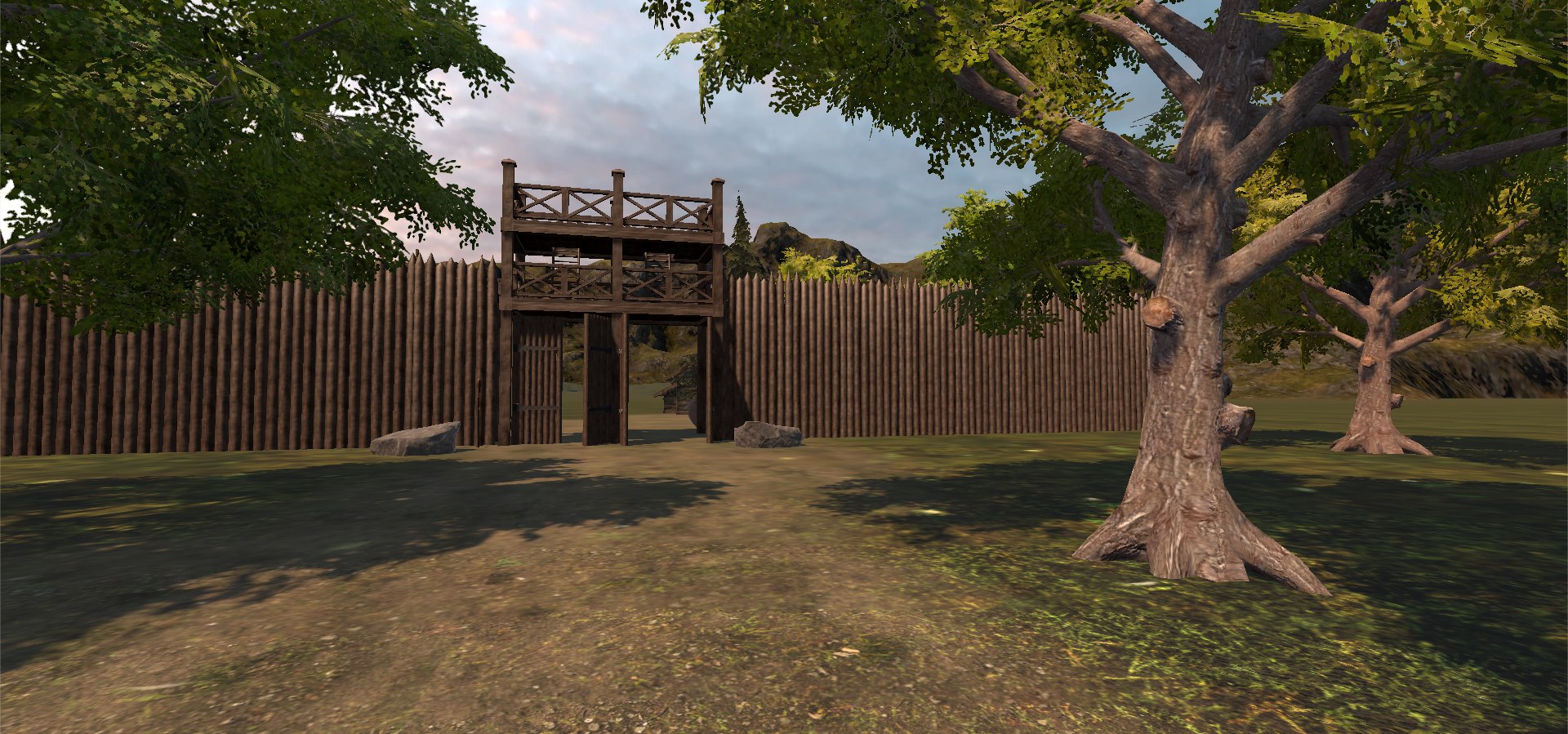 Maya Medieval Wooden Fortification