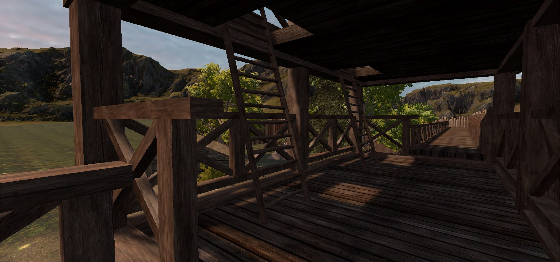 Maya Medieval Wooden Fortification