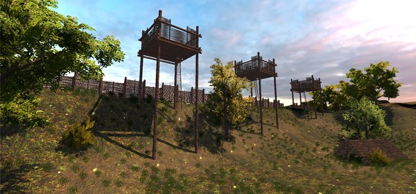 maya medieval wooden fortification