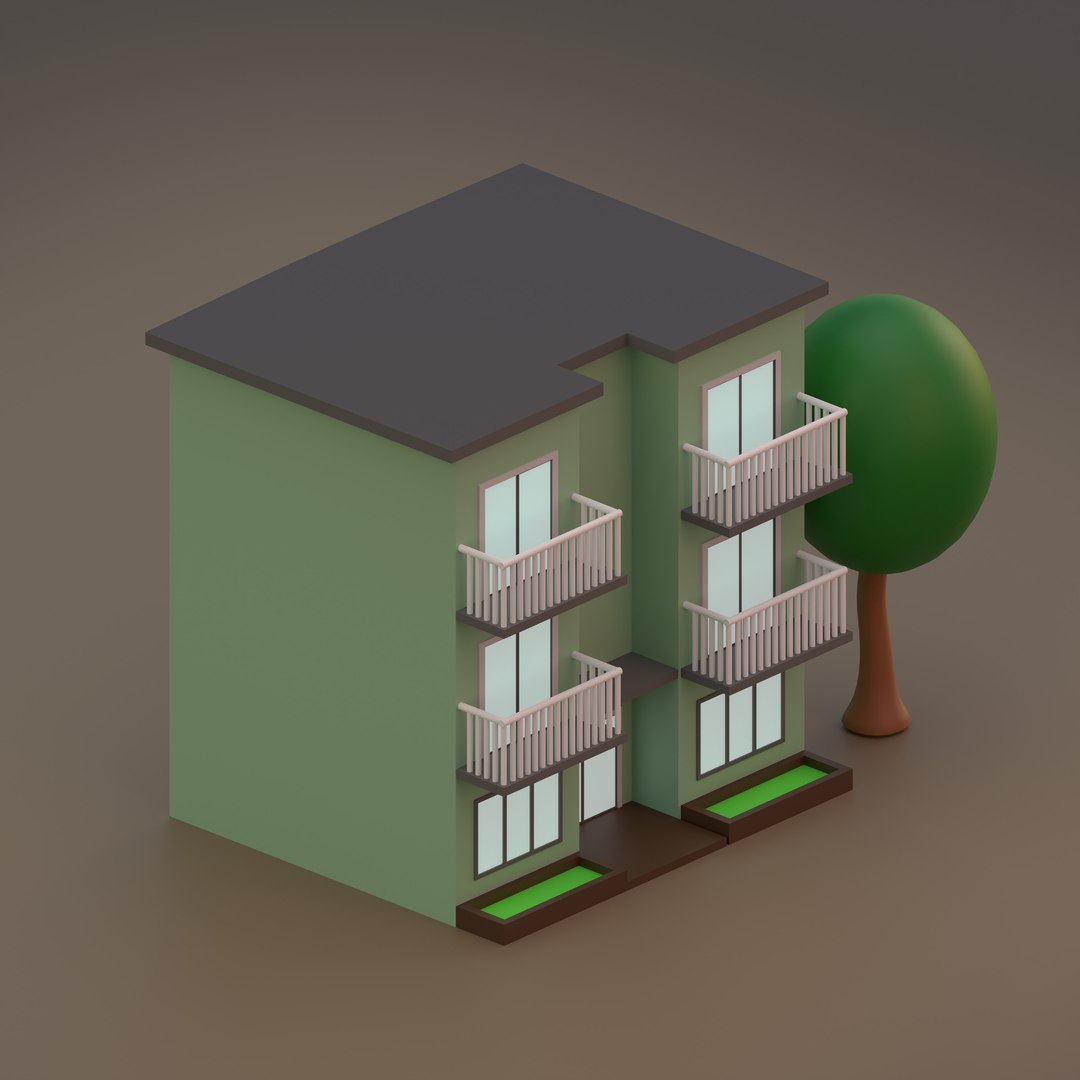 3D Building Cartoon - TurboSquid 2247799