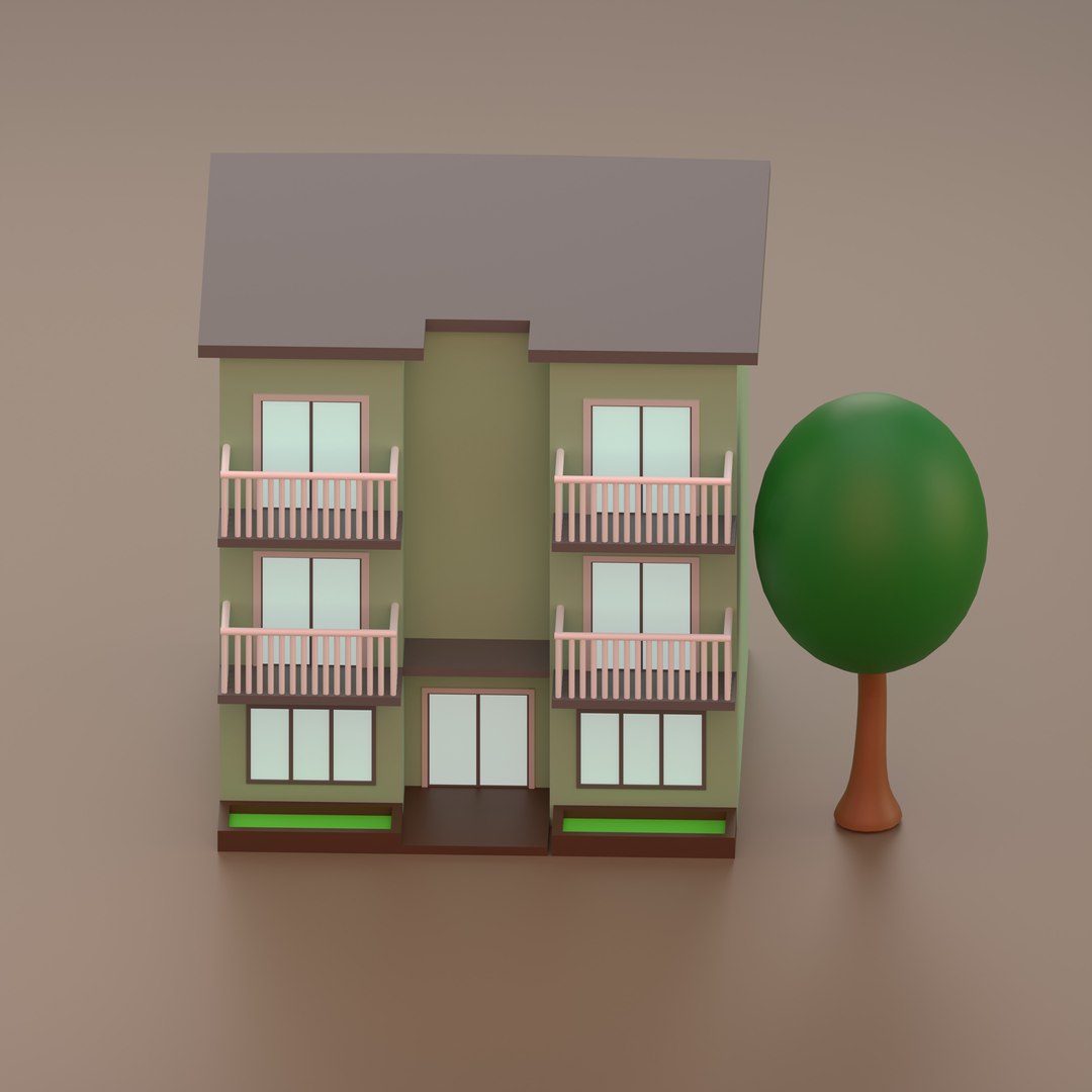 3D Building Cartoon - TurboSquid 2247799