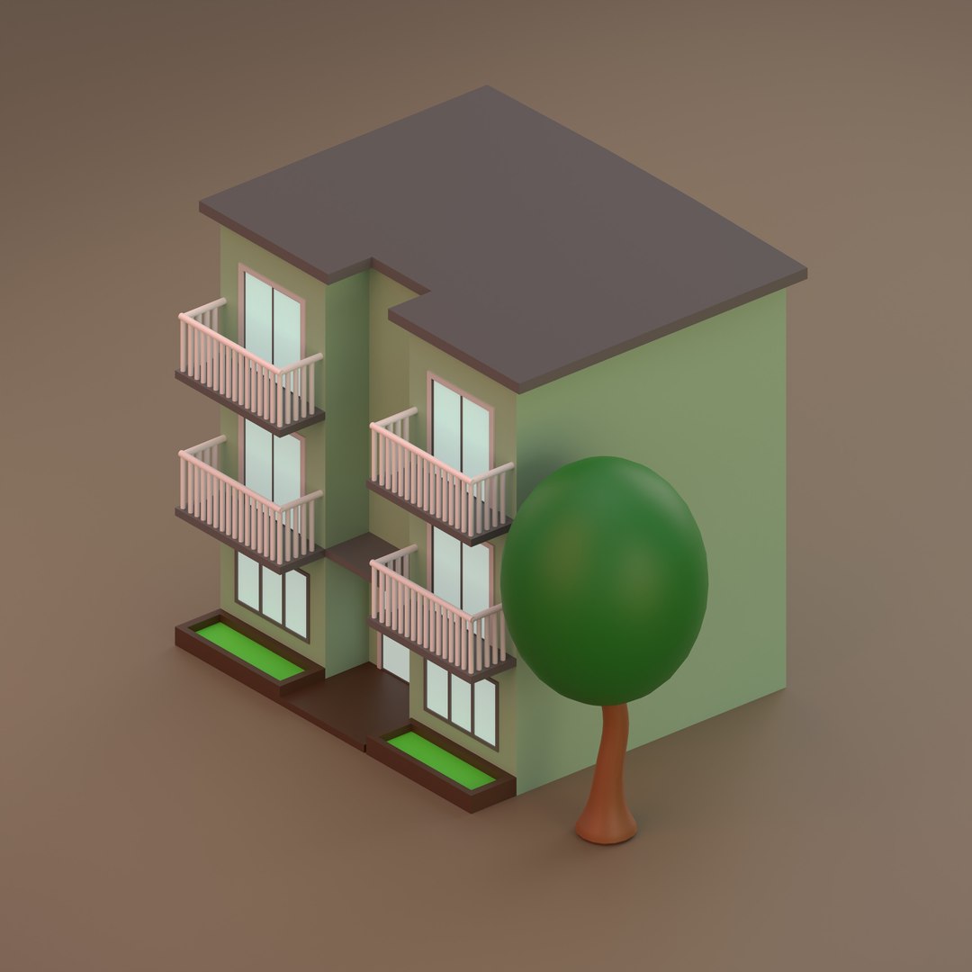 3D Building Cartoon - TurboSquid 2247799