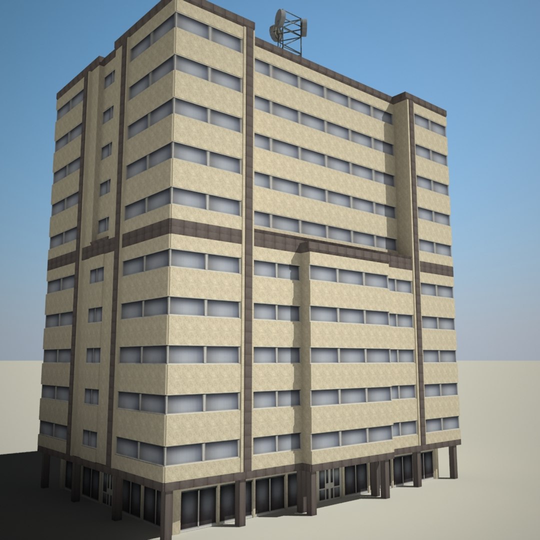 city building 3d max