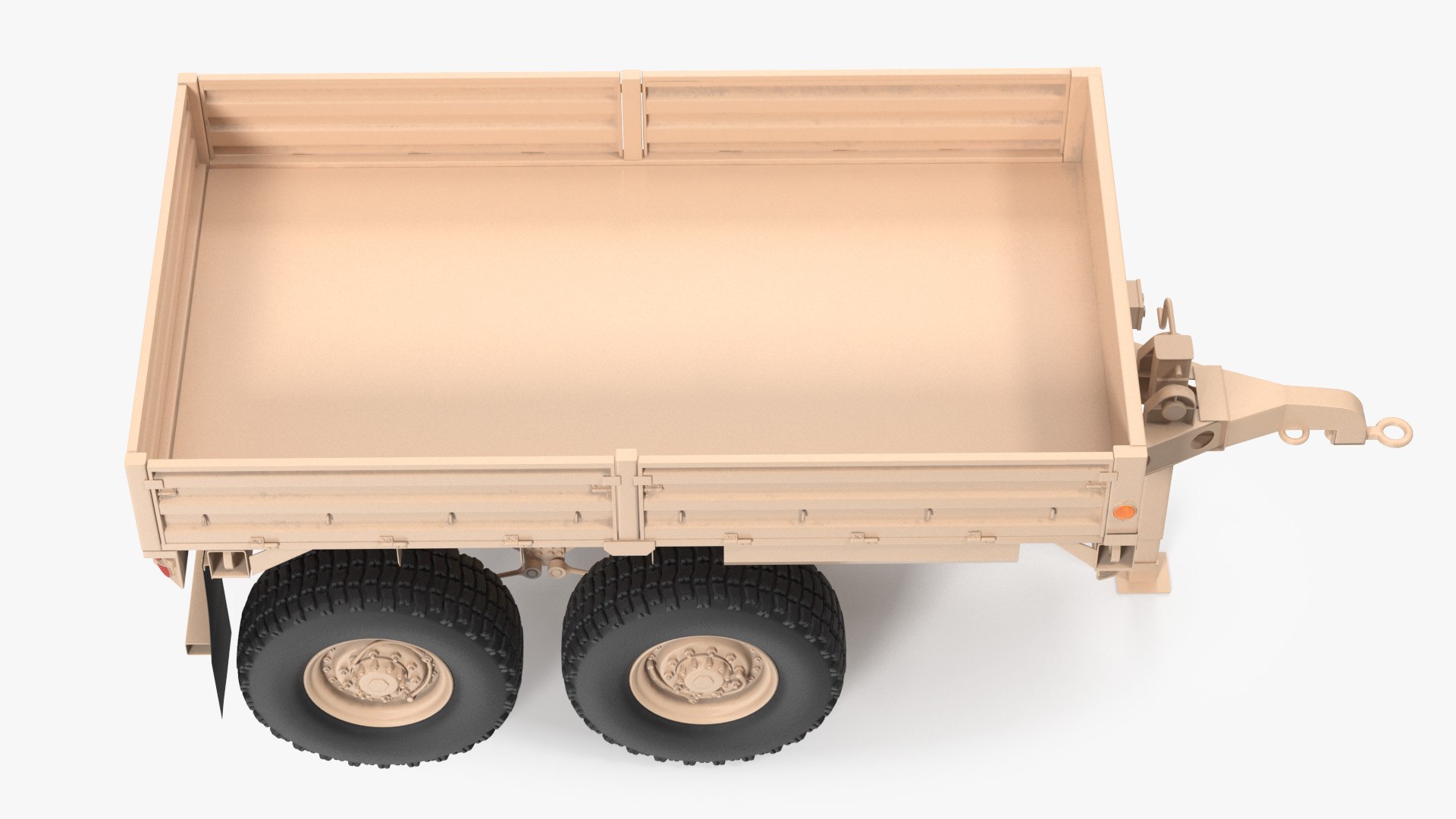 Military Drop Side Cargo Trailer M1092 Sand Model - TurboSquid 1765729