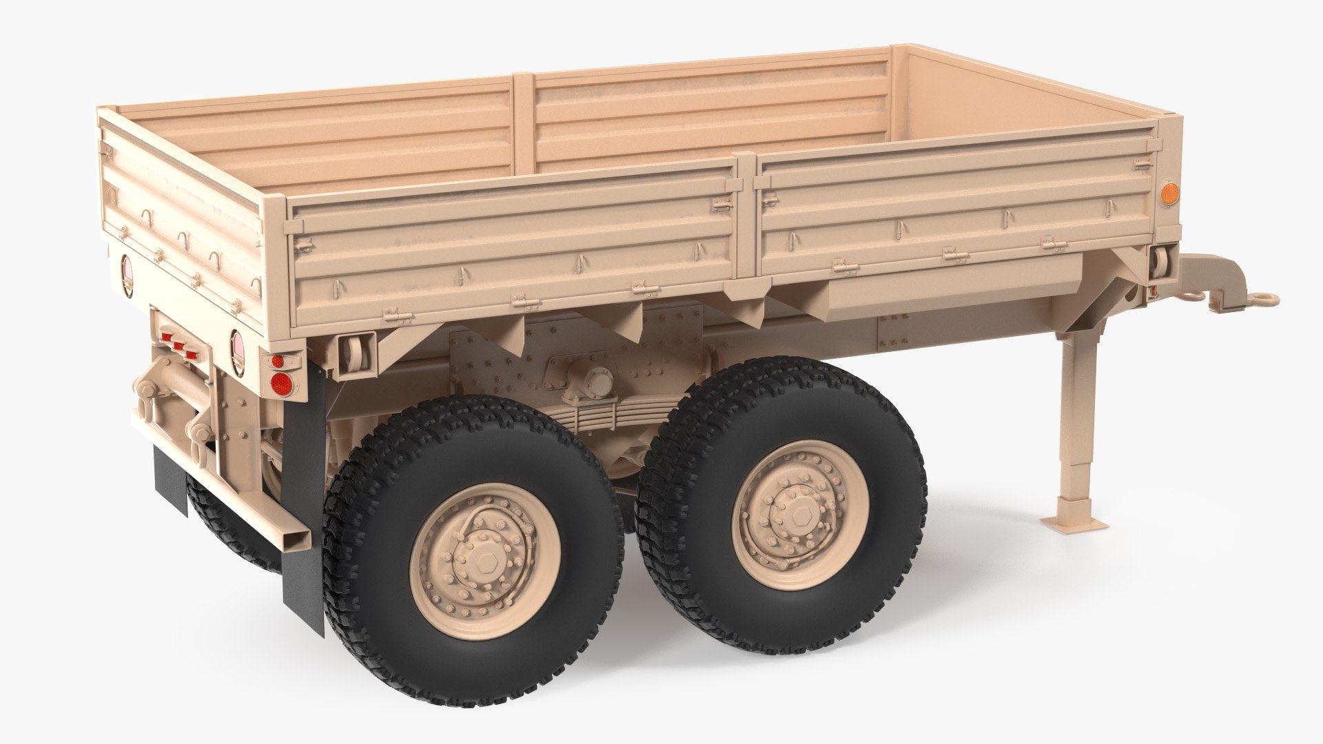 Military Drop Side Cargo Trailer M1092 Sand Model - TurboSquid 1765729
