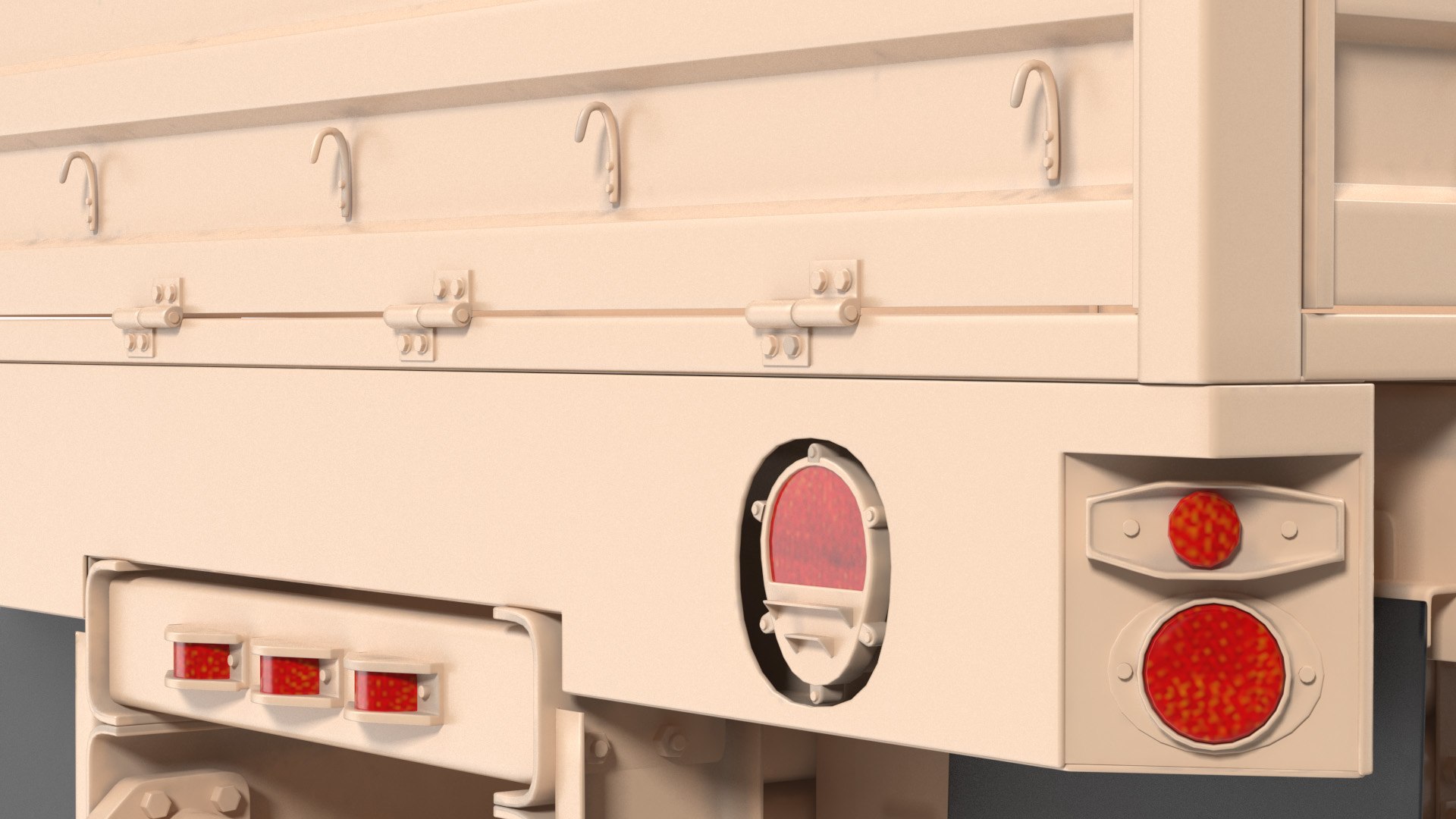 Military Drop Side Cargo Trailer M1092 Sand Model - TurboSquid 1765729