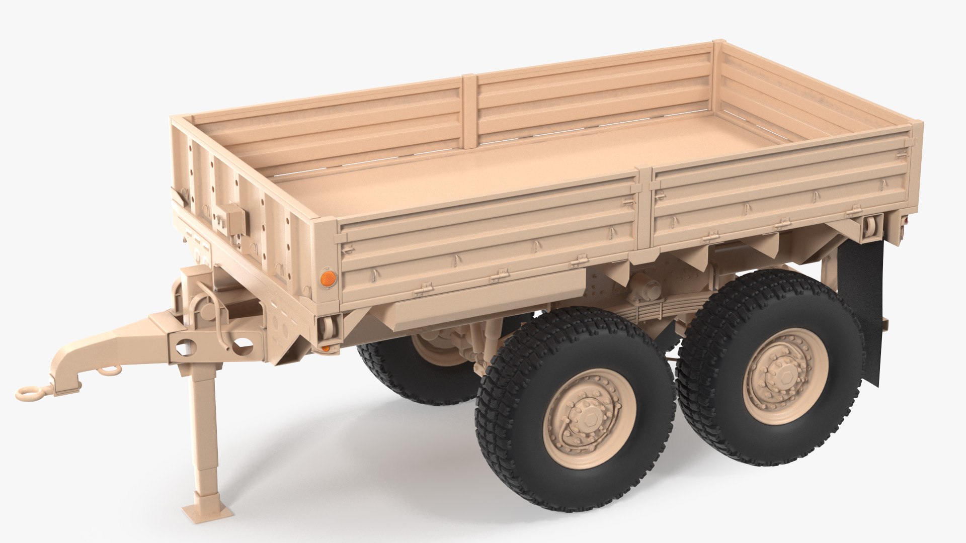 Military Drop Side Cargo Trailer M1092 Sand model - TurboSquid 1765729