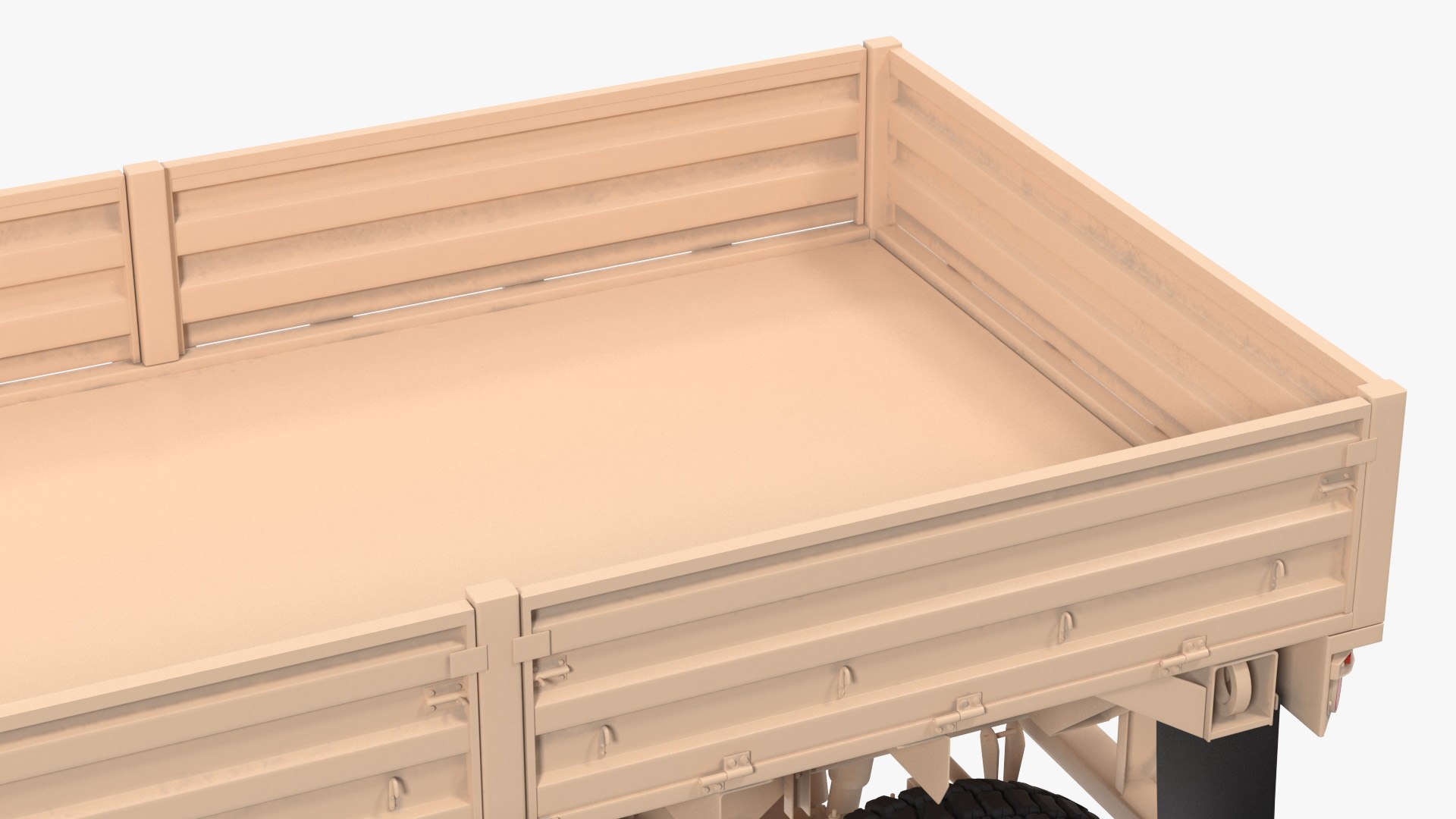 Military Drop Side Cargo Trailer M1092 Sand Model - TurboSquid 1765729