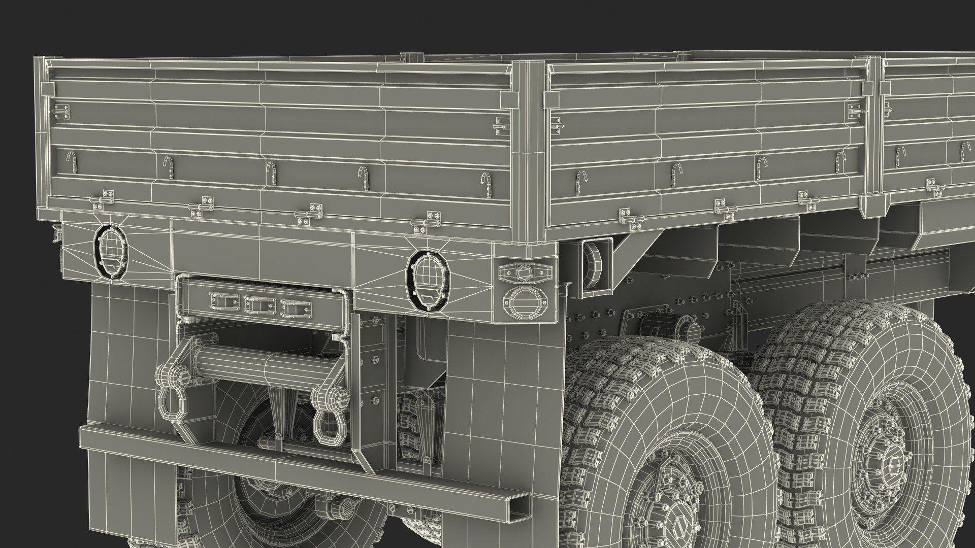Military Drop Side Cargo Trailer M1092 Sand Model - TurboSquid 1765729