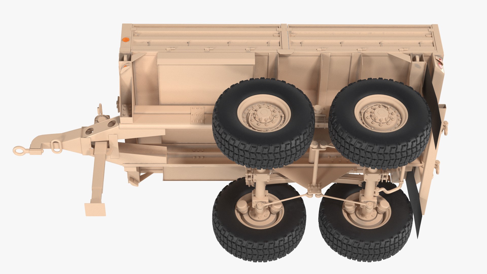 Military Drop Side Cargo Trailer M1092 Sand Model - TurboSquid 1765729