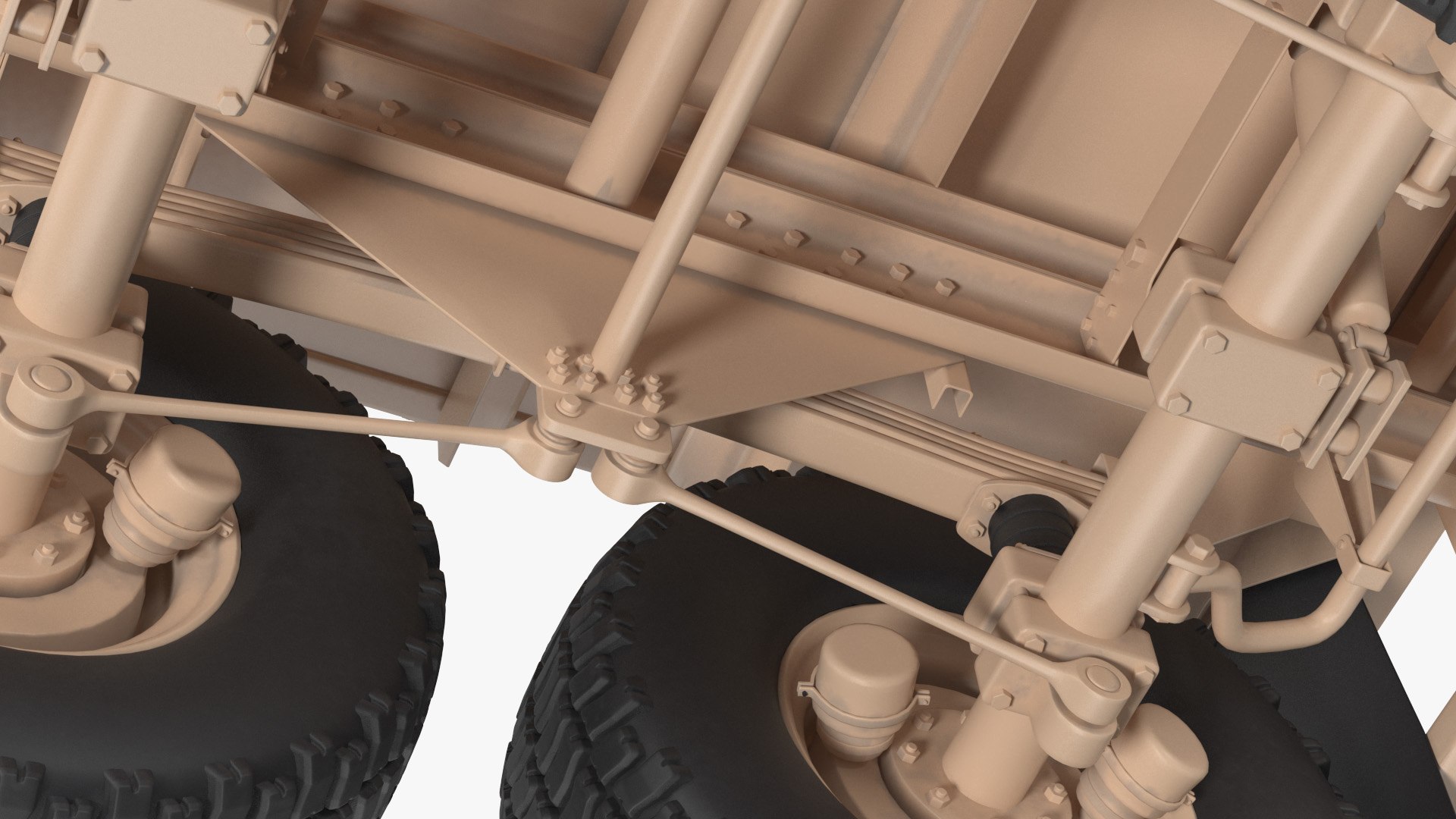 Military Drop Side Cargo Trailer M1092 Sand Model - TurboSquid 1765729