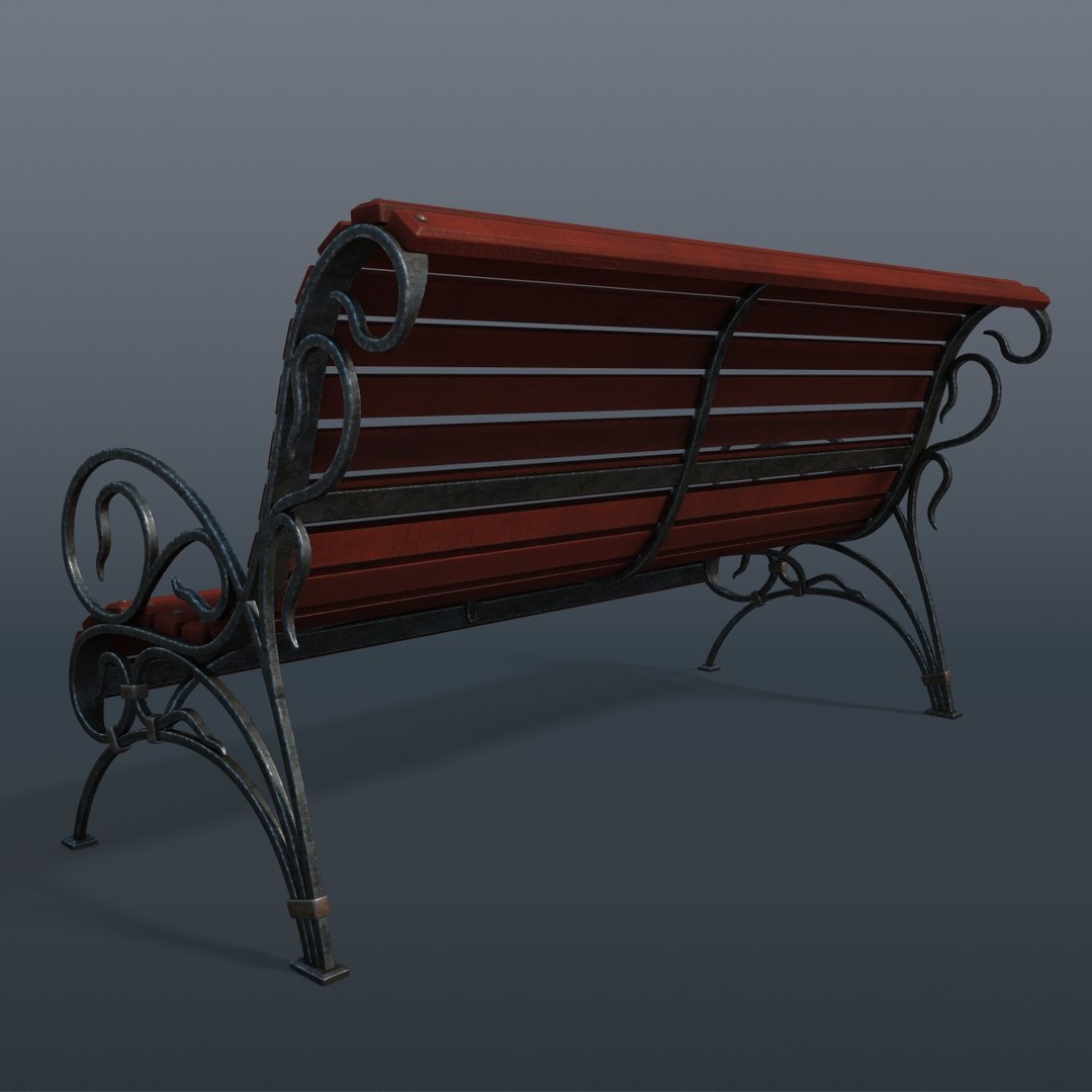 Park Bench 3d Max