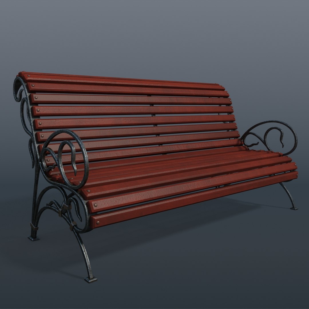 Park Bench 3d Max