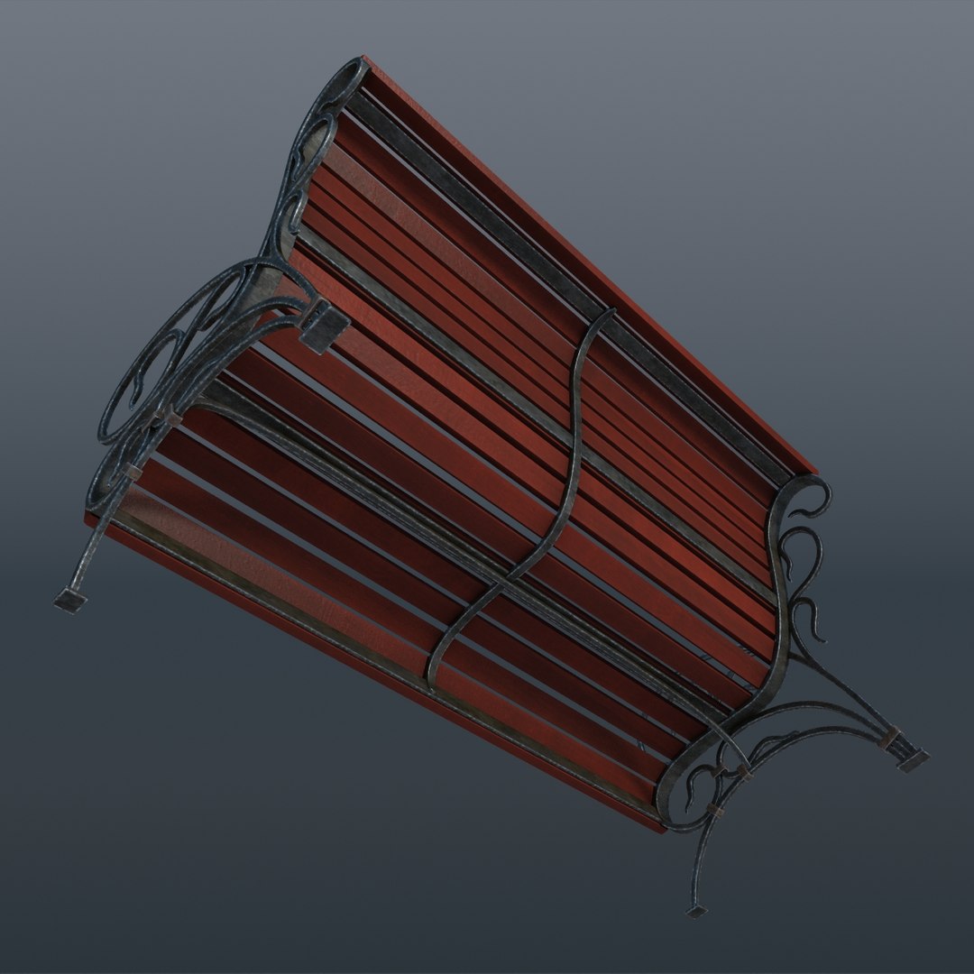 Park Bench 3d Max