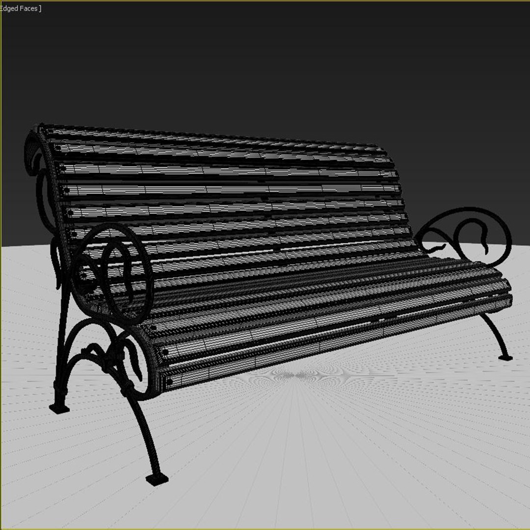 Park Bench 3d Max