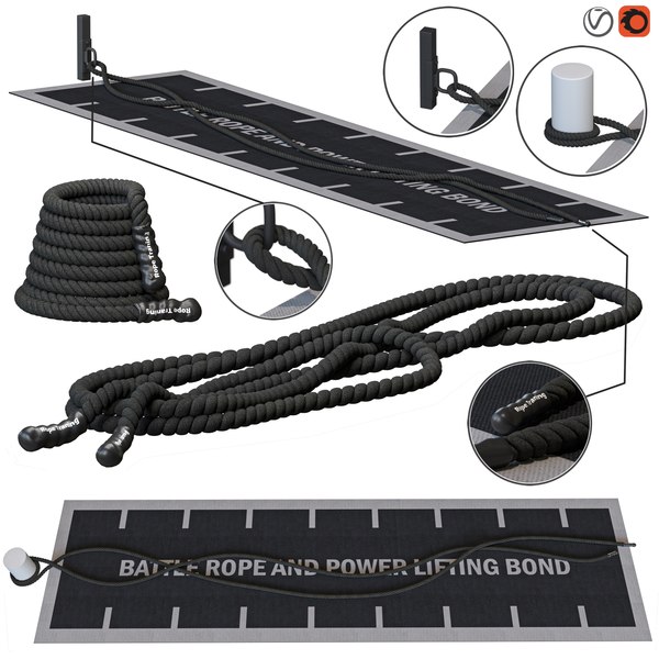 modelo 3d Battle Rope - TurboSquid 2068107
