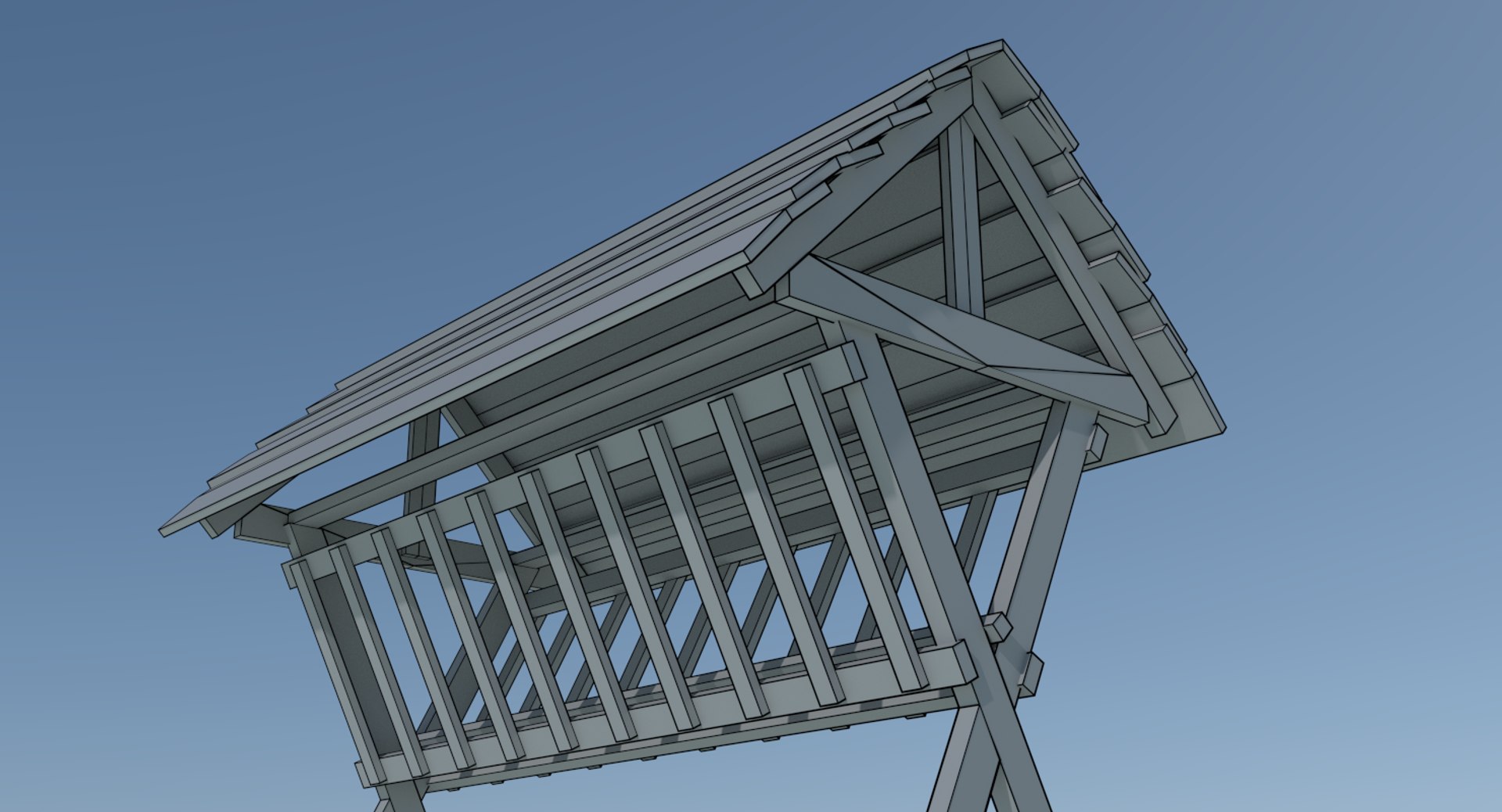 3d Farm Feeding Rack Model